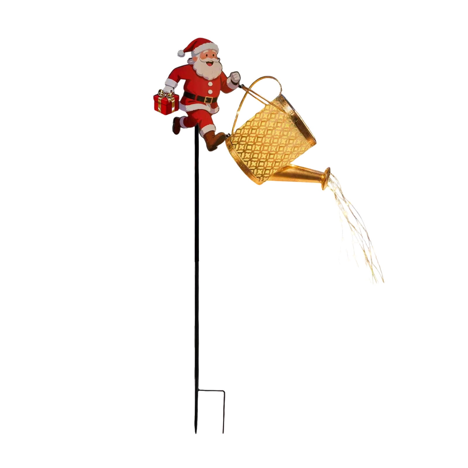 SDJMA Christmas Santa Solar Kettle Lights Garden Lawn Decorative Lights ...