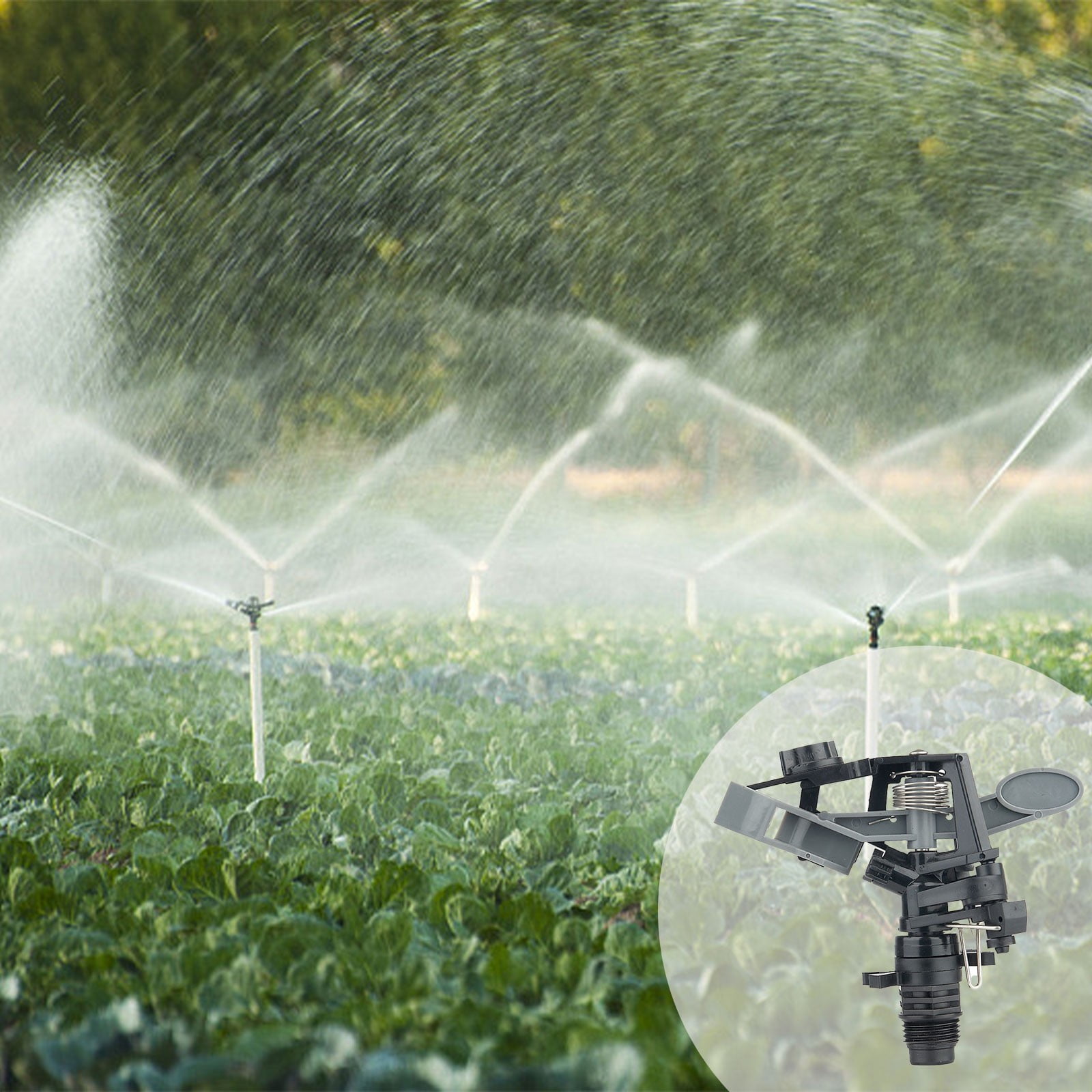 SDJMa 1/2 Inch Plastic Sprinklers Heads Adjustable 0-360 Degree ...