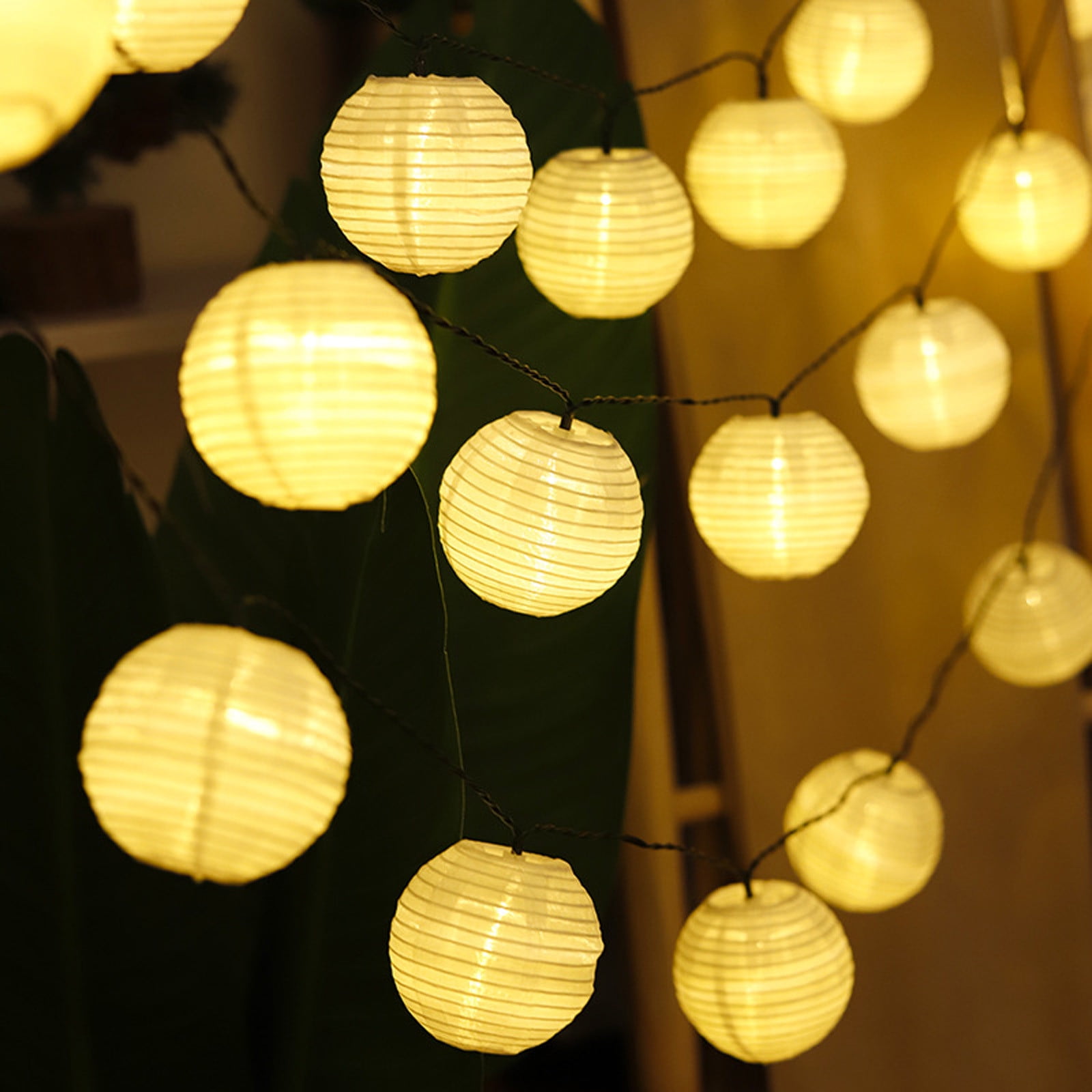 SDJMa 10 LED Lantern String Lights - Durable, Waterproof, and Battery ...