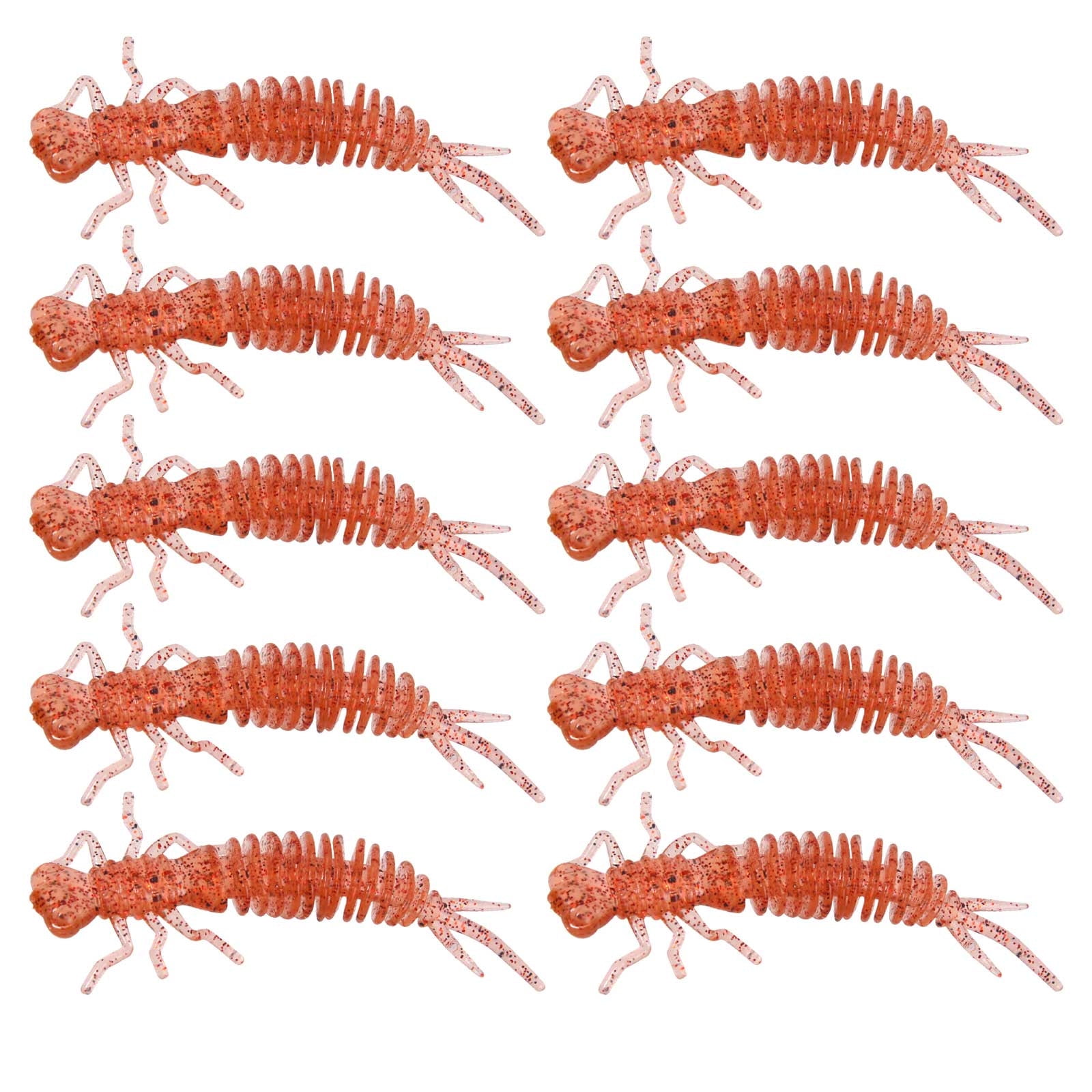 SDJMa 10 Pcs 2.1" Paddle Tail Swimbaits Worms Soft Silicone Fishing ...