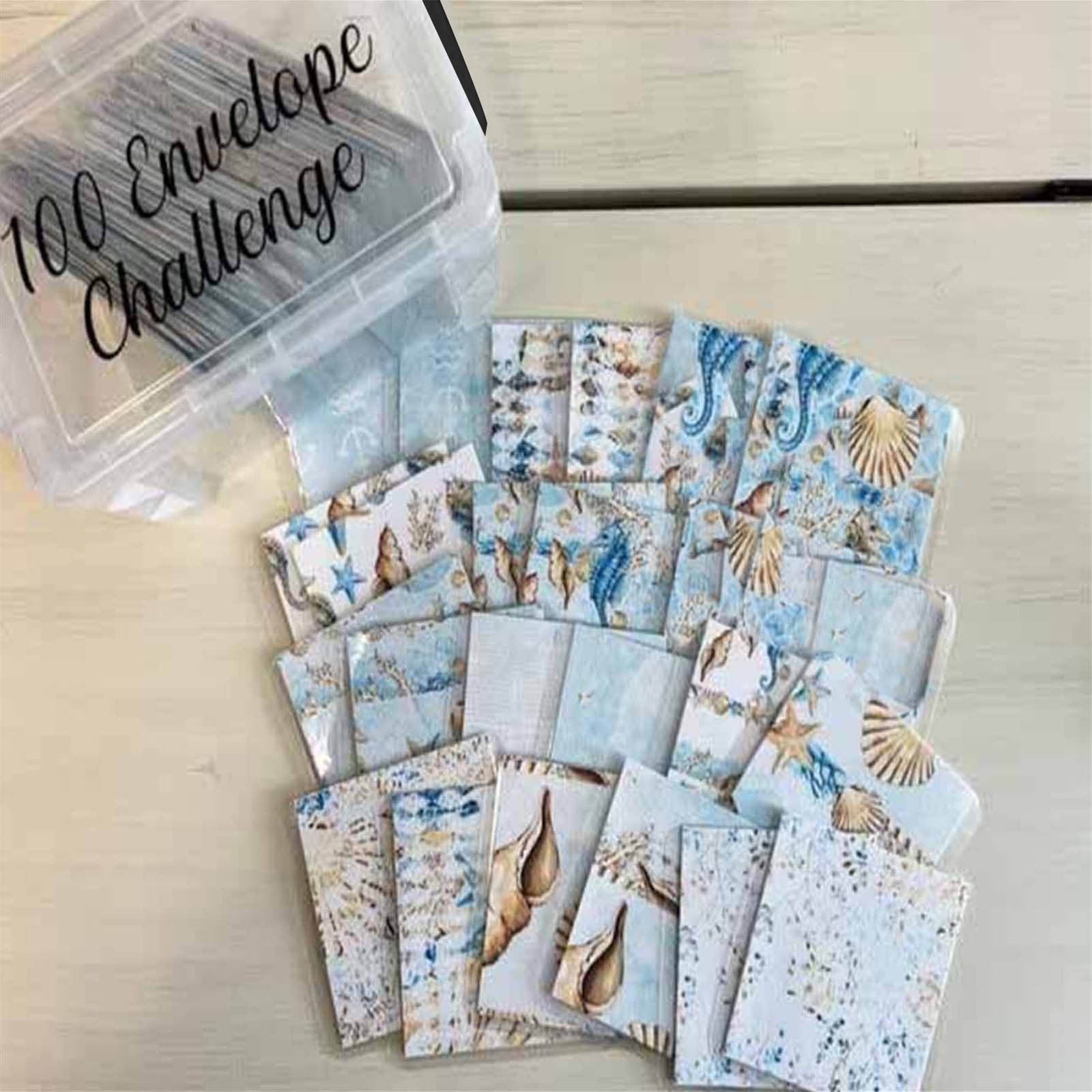 SDJMa 100 Envelopes Money Saving Challenge, 100 Envelope Challenge Box ...