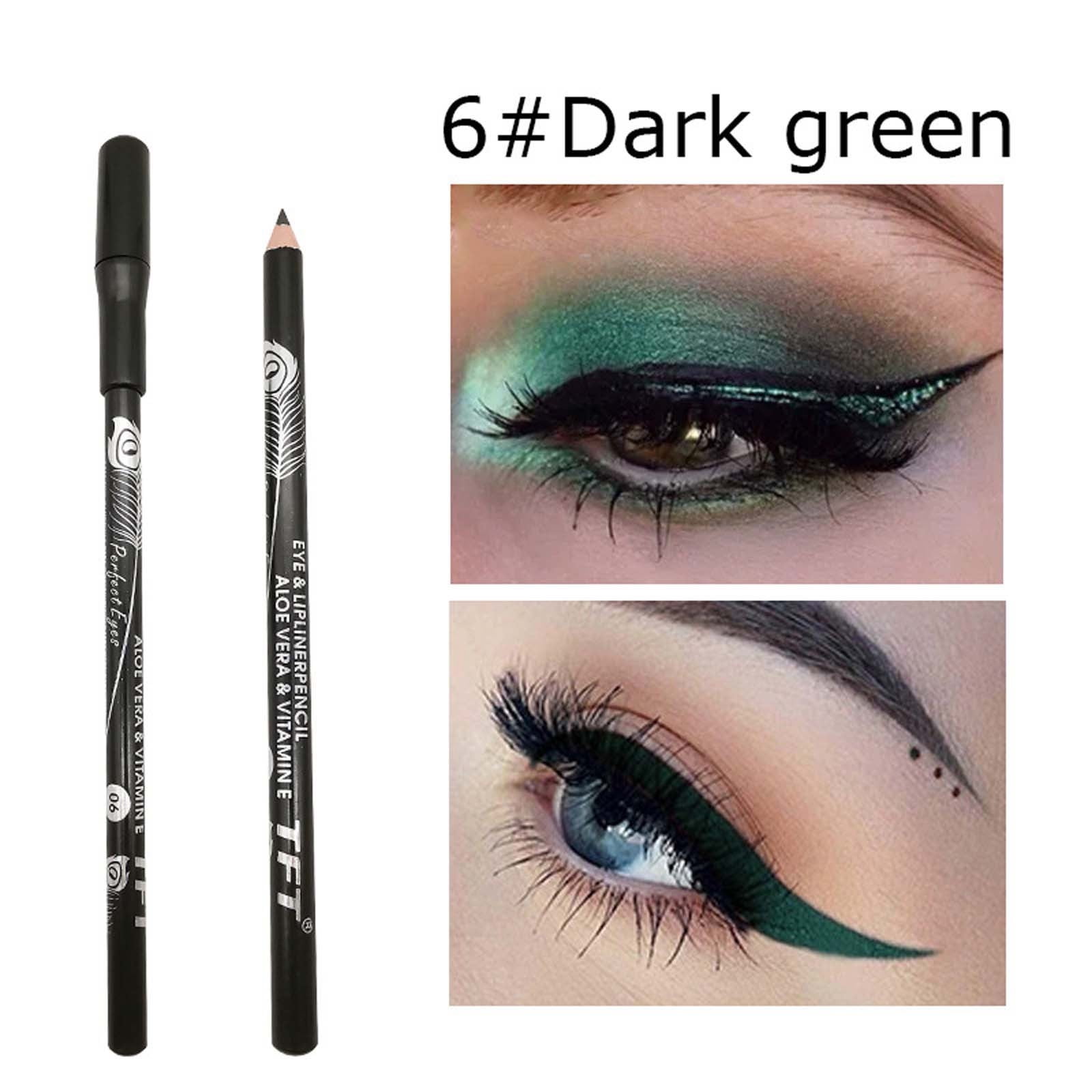 SDJMa 12 Colors Eyeliner Rainbow Colorful Neon Eyeliner Pencil ...