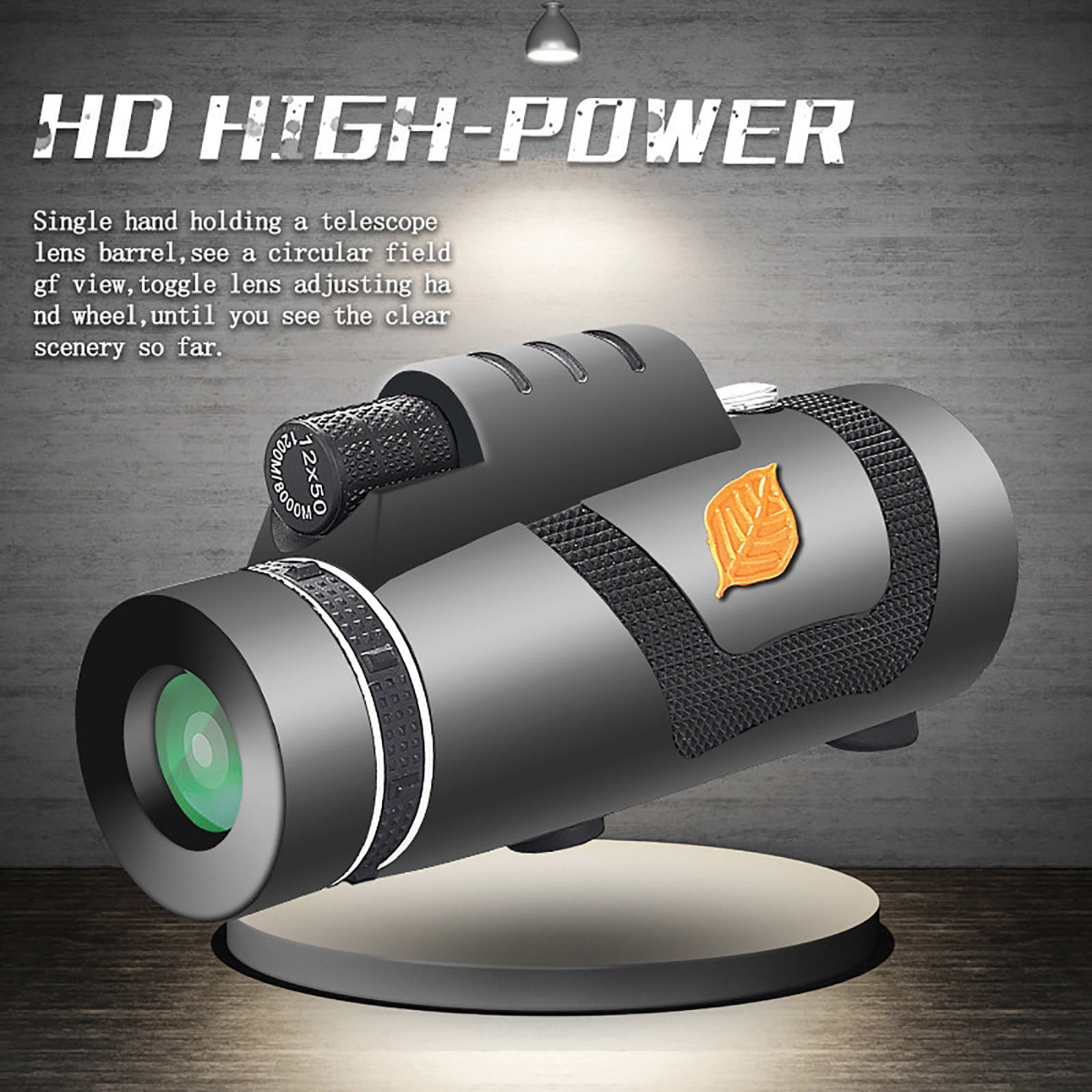 SDJMa 12x50 Monocular Telescope for Adults, BAK-4 Prism and FMC Lens ...