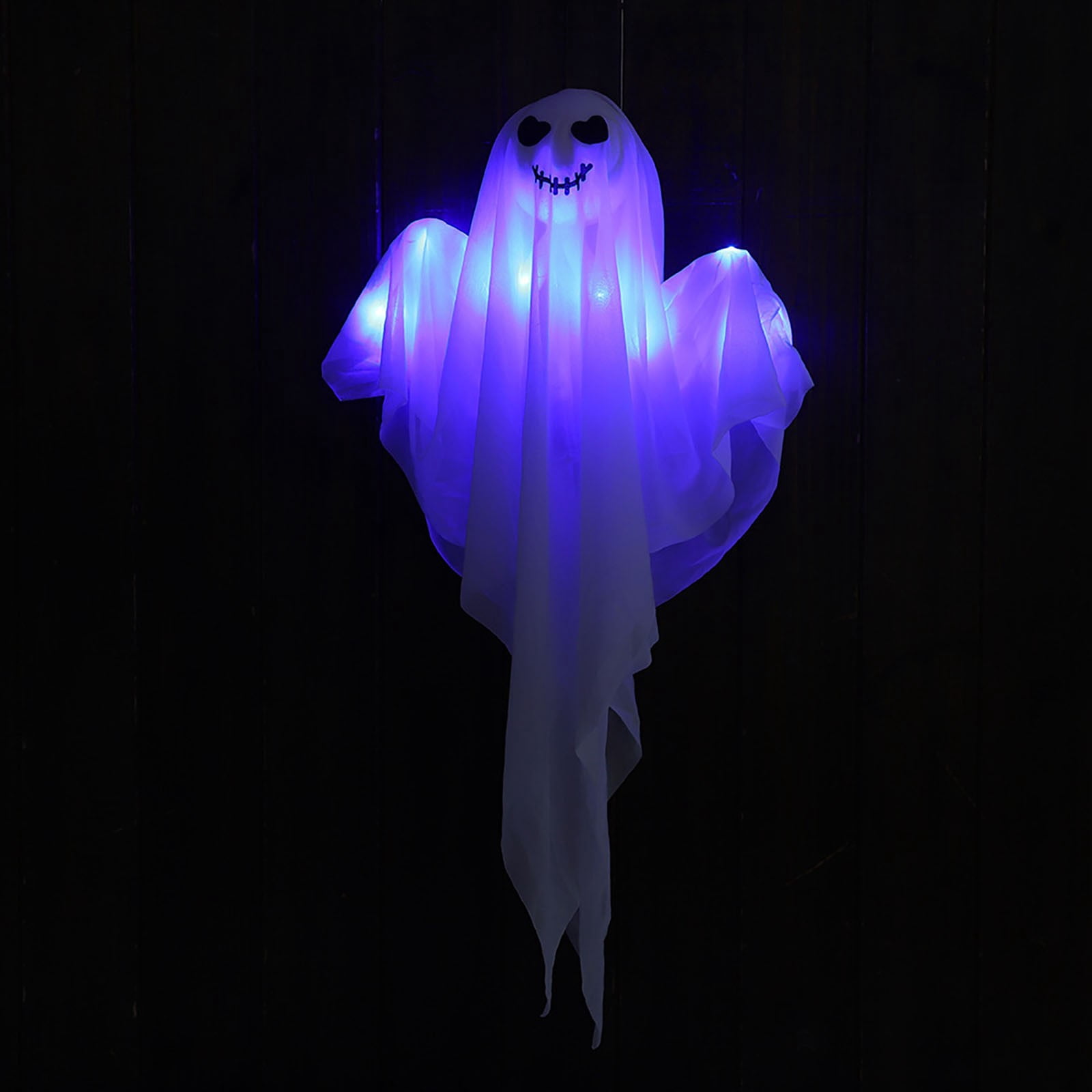 SDJMa 27" Halloween Light-up Hanging Ghost, Flying Ghost with Glowing ...