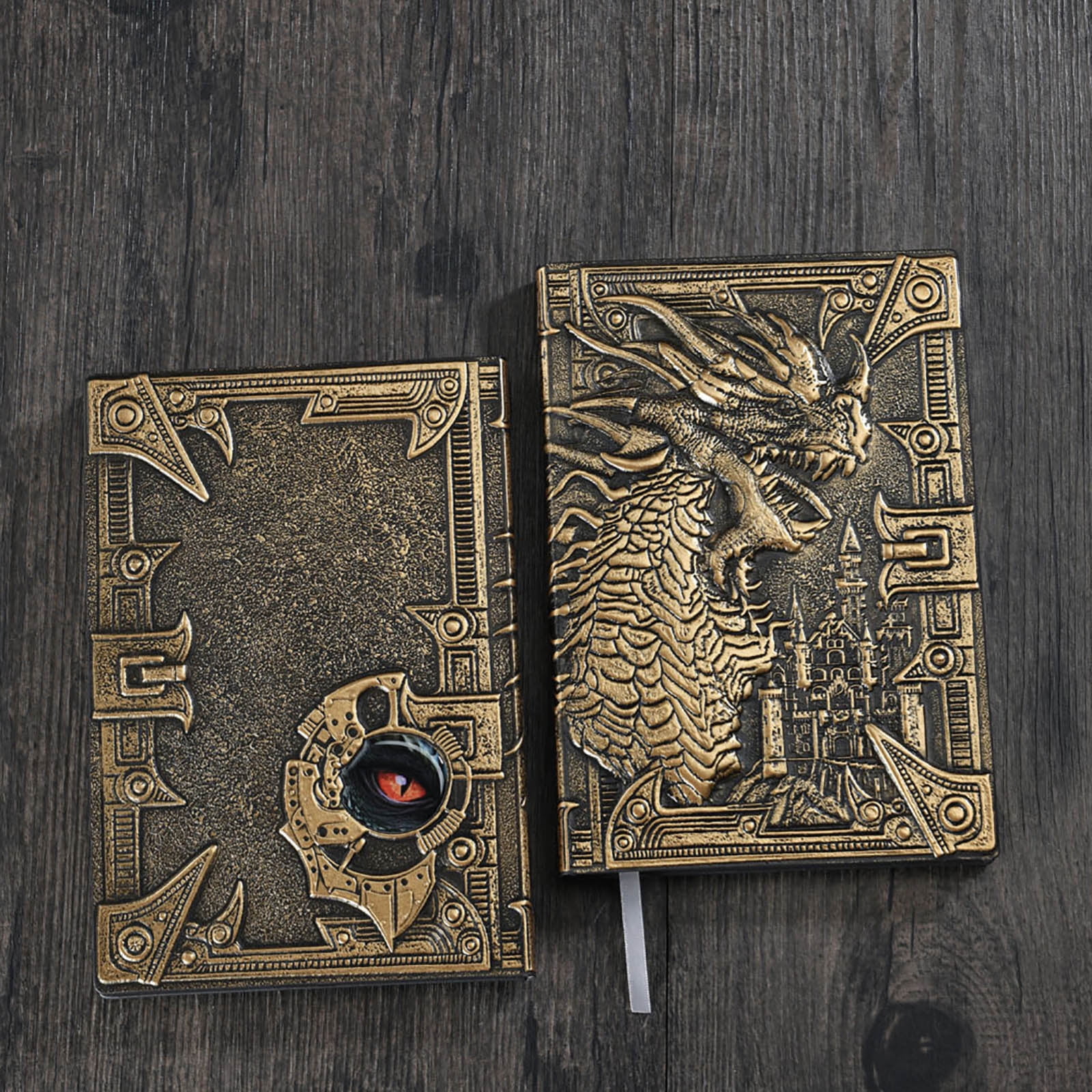 SDJMa 3D Dragon Embossed Journal Writing Notebook, Hardcover Journal ...