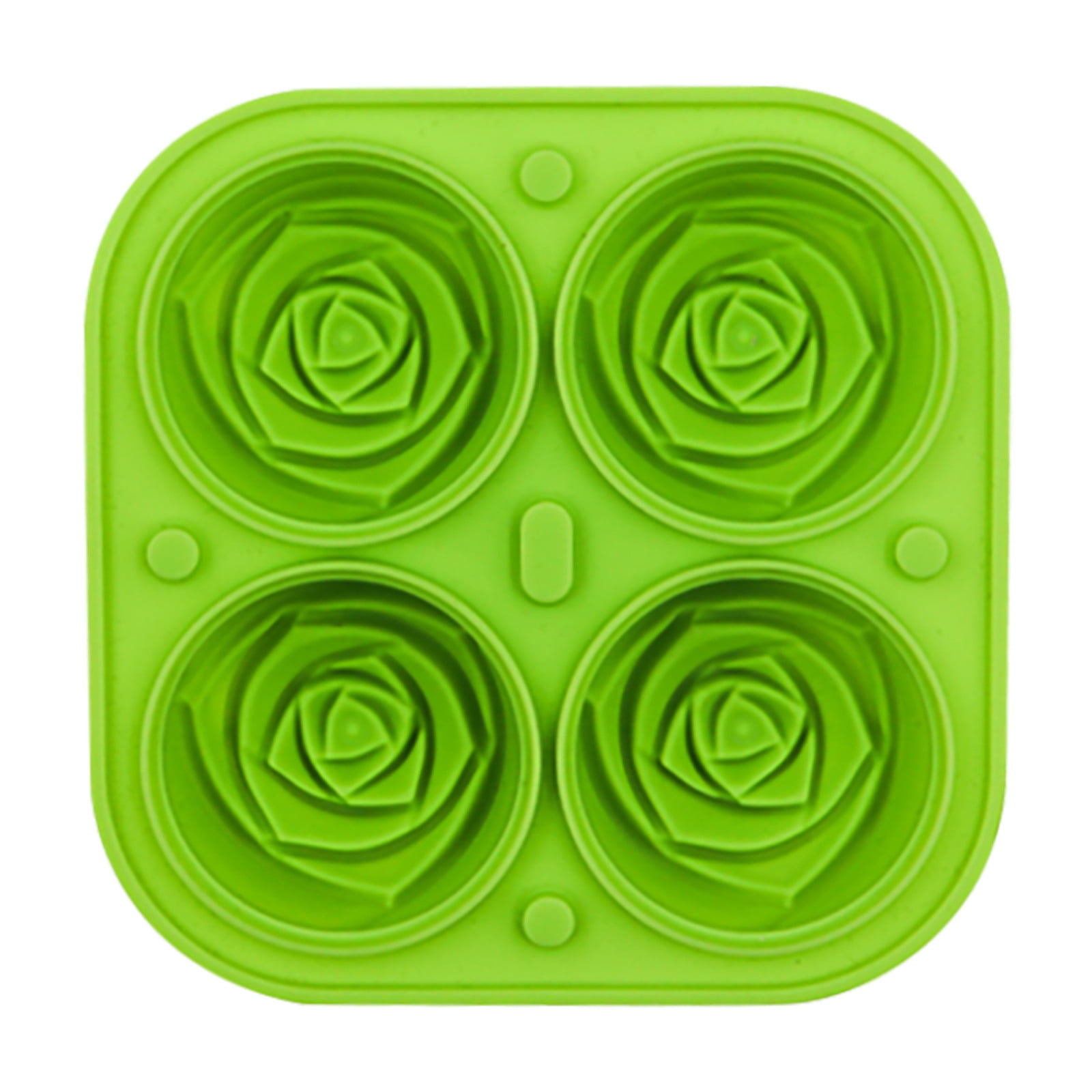 SDJMa 3D Rose Ice Molds 2 Inch, Large 4-Ice Cube Trays, Make Giant Cute ...