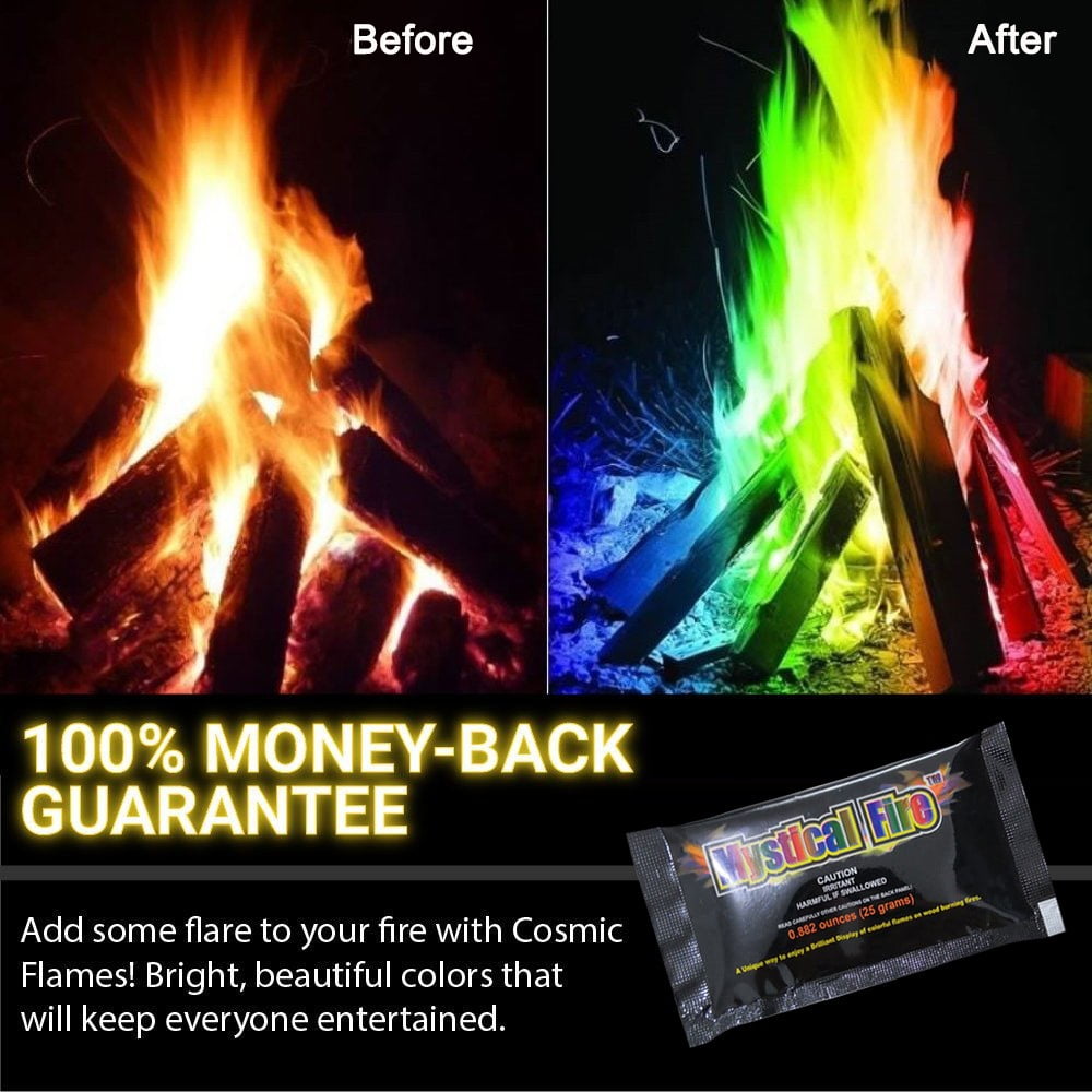 SDJMa 4Pcs Fire Color Changing Packets, Long Lasting Flame Color ...