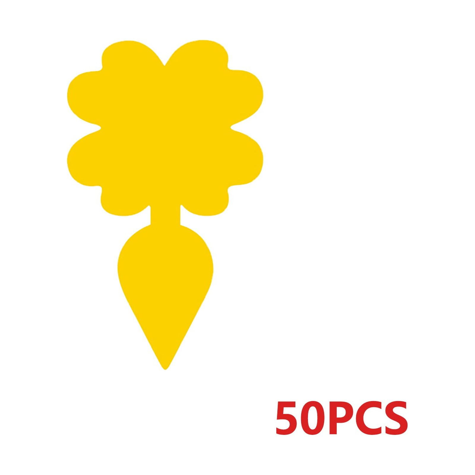 SDJMa 50 Pcs Sticky Traps for Fruit Fly, Whitefly, Fungus Gnat ...