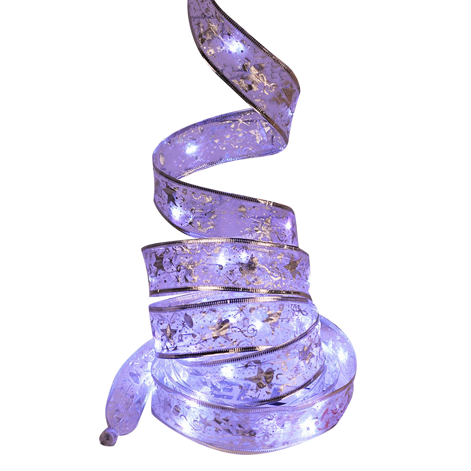 SDJMa 6.6ft Christmas Ribbon Led Lights, Christmas Ribbon Fairy Lights ...