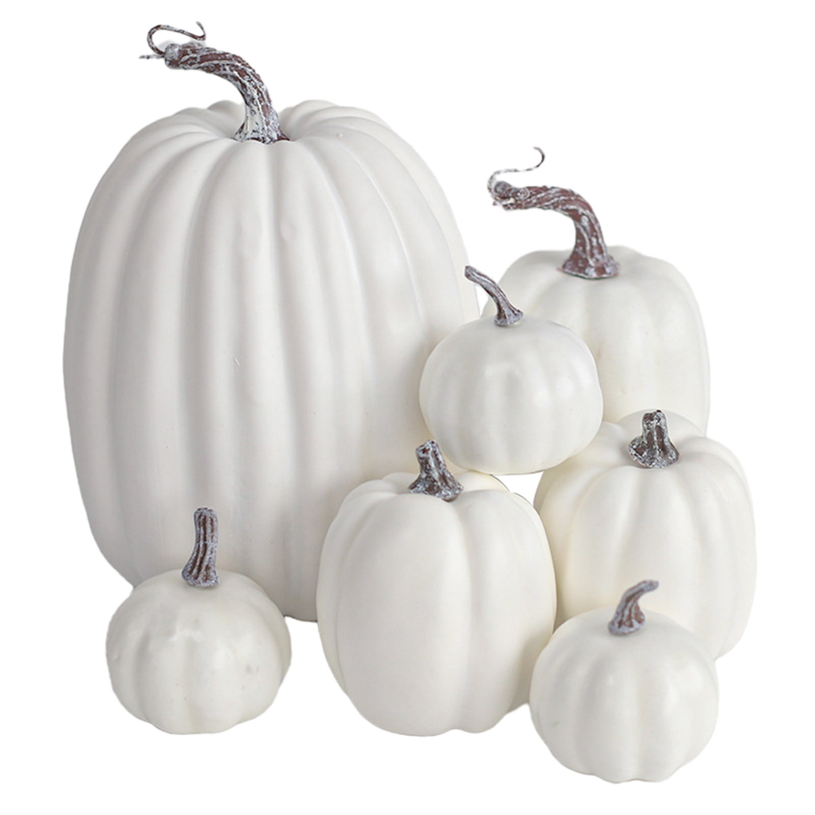 SDJMa 7 Pieces Mini Artificial Pumpkins, Lifelike Simulation Mini ...