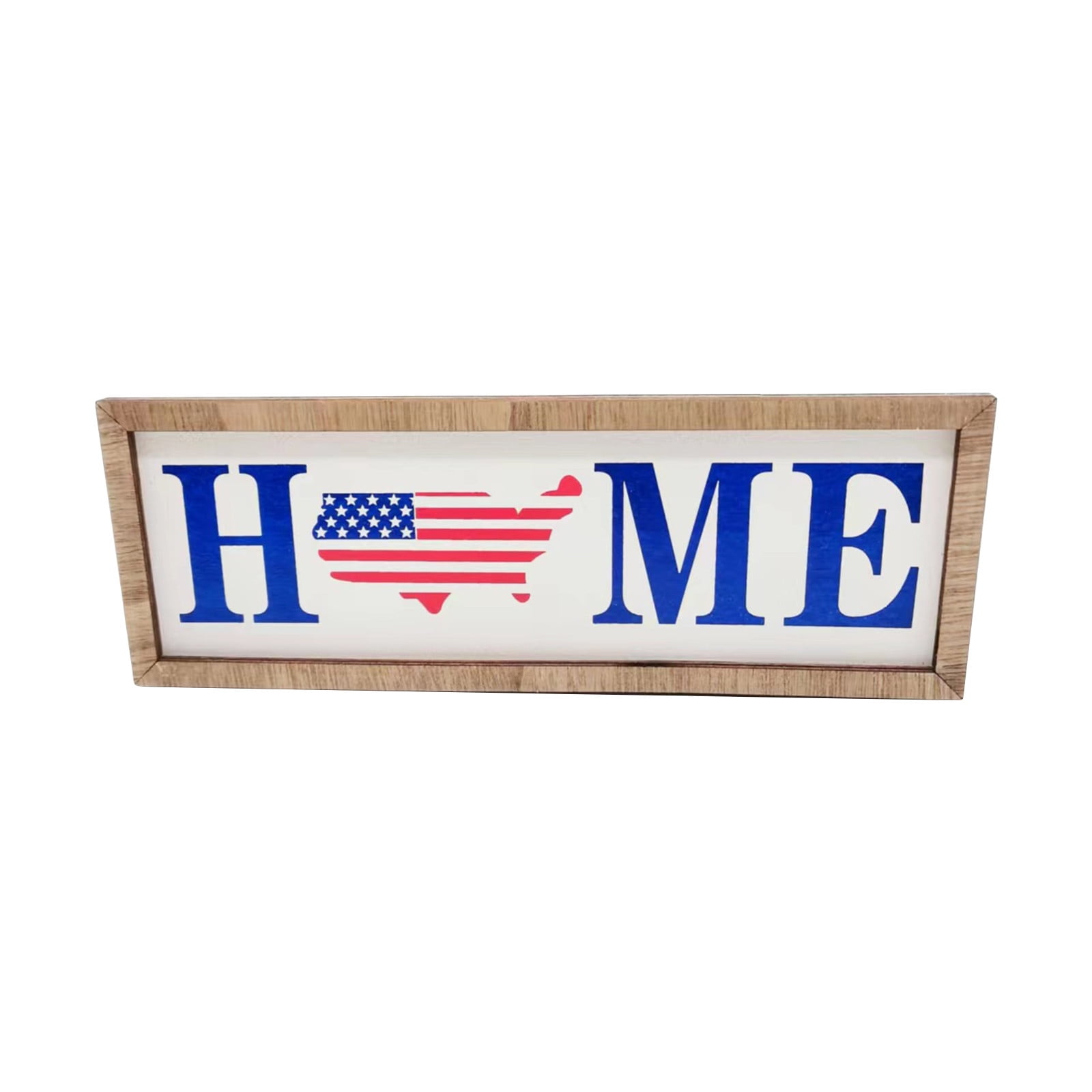 SDJMa 8.9x3.1in Patriotic Wood Sign, I Love USA, Home, Memorial Day ...