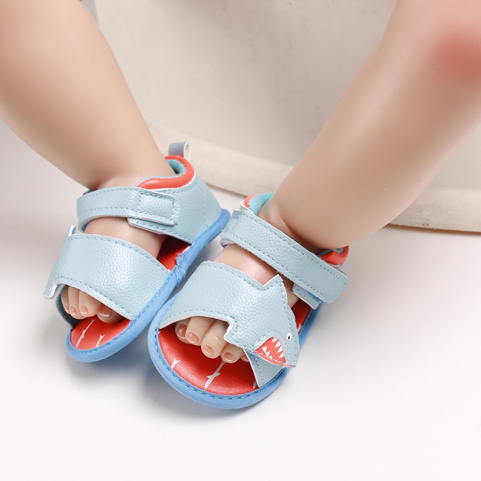 SDJMa Baby Kids Boys Girls Sandals Summer Shark Soft Flat Shoes Infant First Walkers - Walmart.com