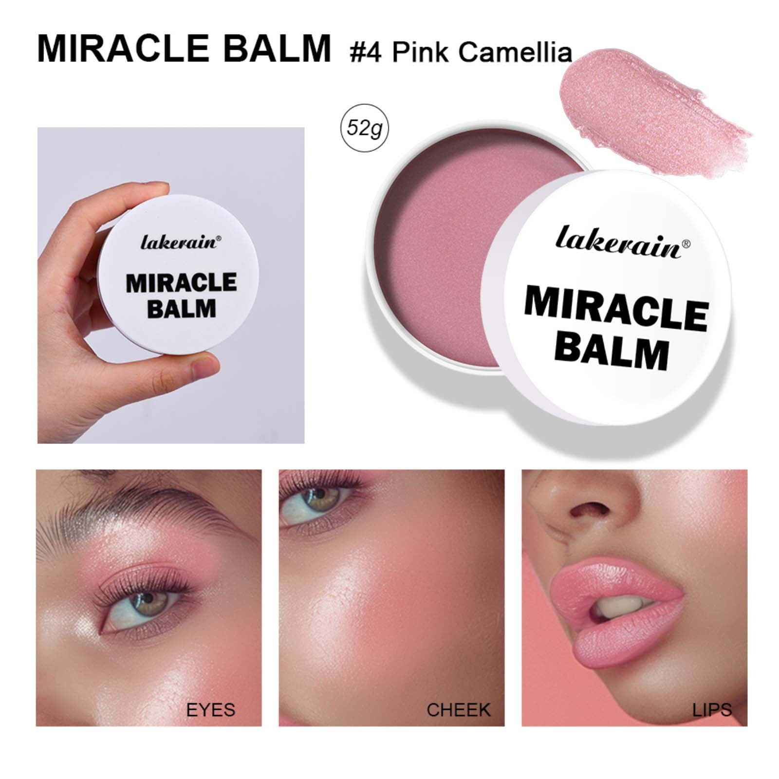 SDJMa Balm Glow, Multi-Use Balm for Cheeks, Eyes & Lips, Buildable ...