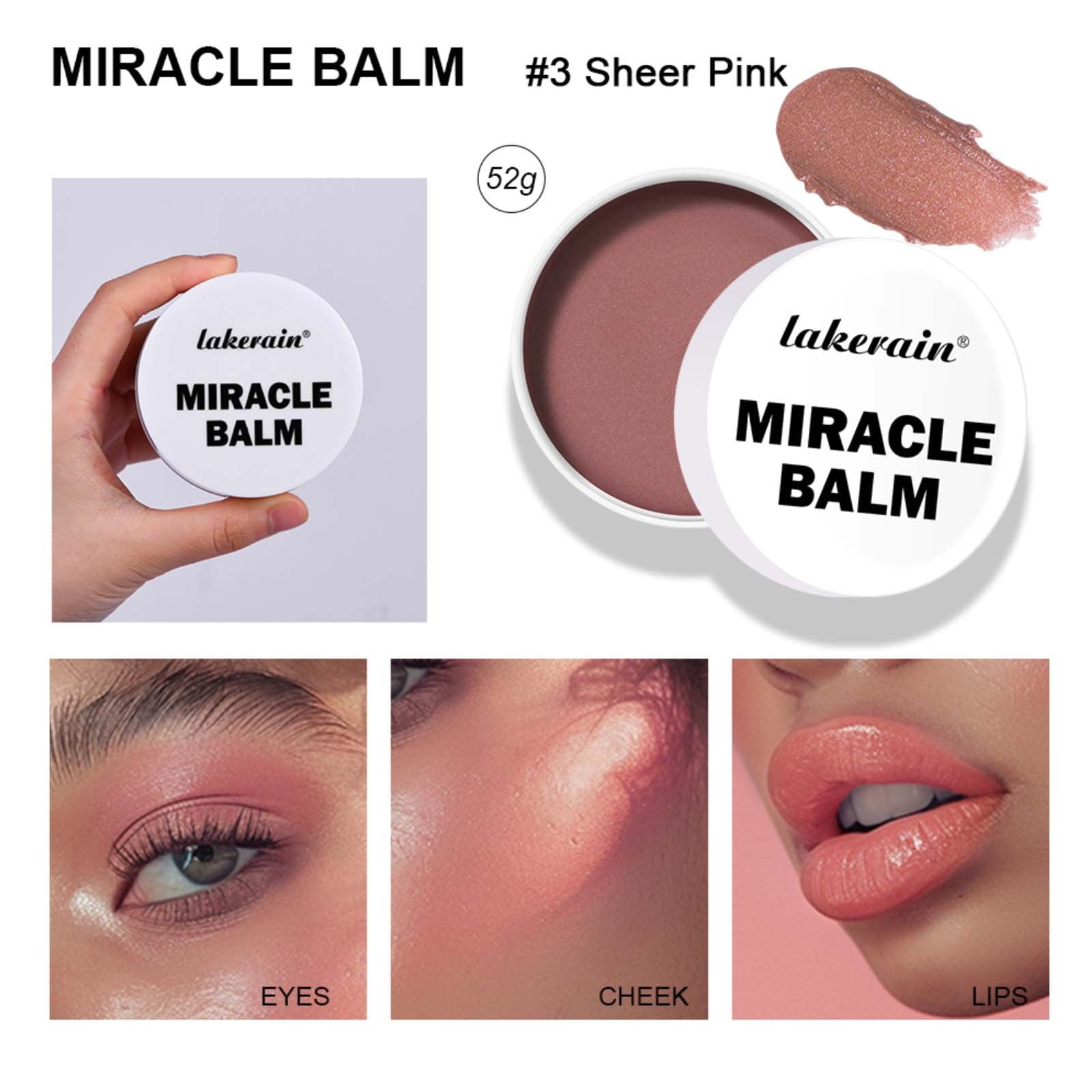 SDJMa Balm Glow, Multi-Use Balm for Cheeks, Eyes & Lips, Buildable ...