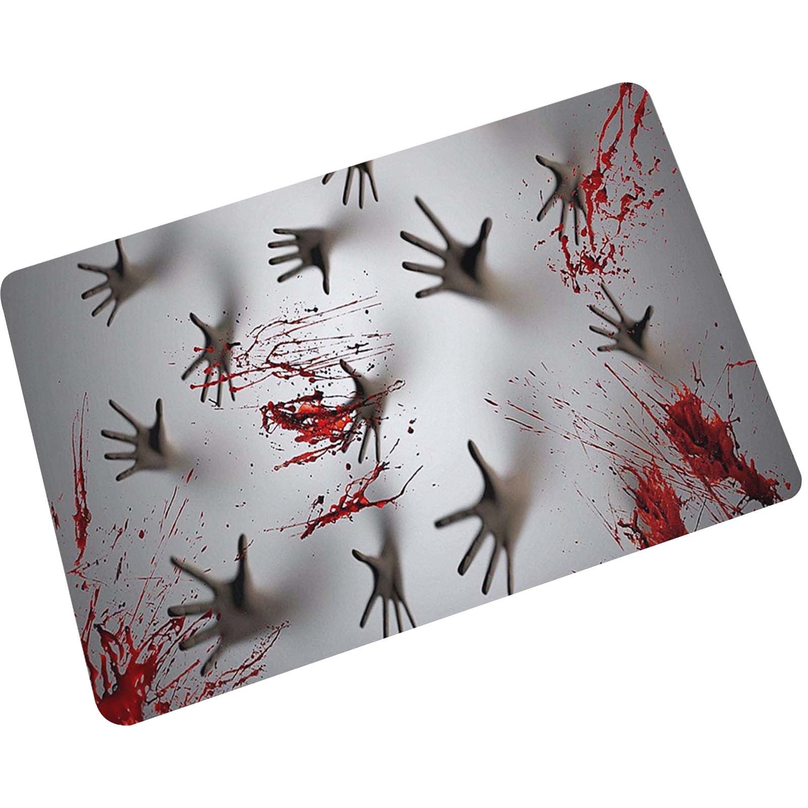 SDJMa Bathroom Mat, Halloween Haunted House Decoration Scary Bloody ...