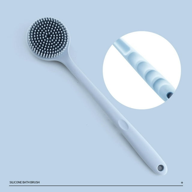 SDJMa Bendable Long Handled Silicone Back & Scalp Scrubber - Bath ...