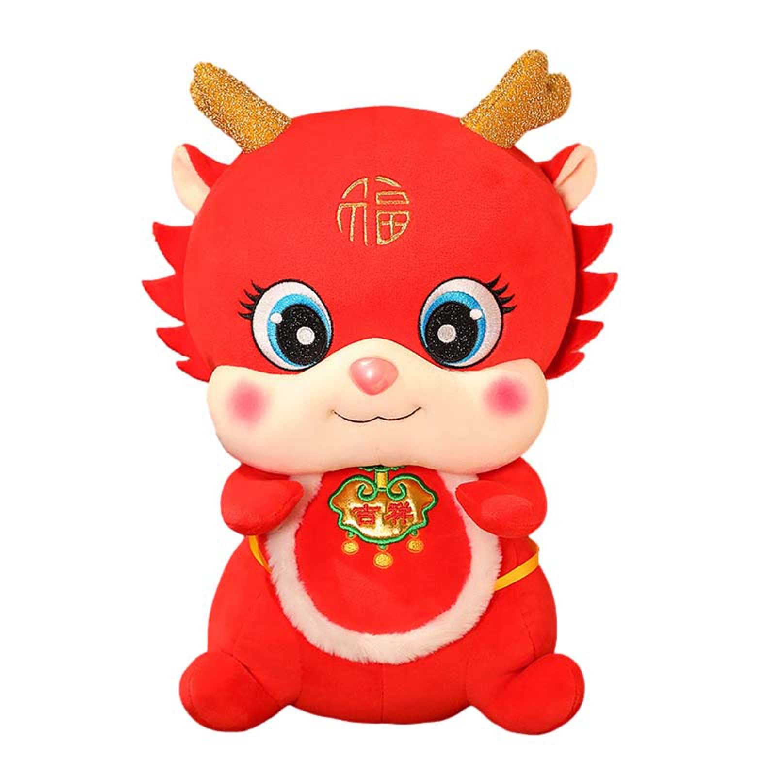 SDJMa Chinese New Year 2024 Dragon Plush Lovely Doll, Lunar New Year ...