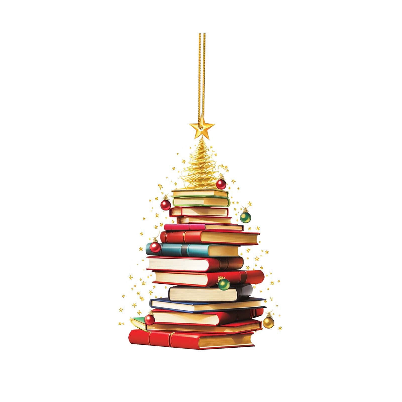SDJMa Christmas Book Lovers - Personalized Christmas Ornament Tree ... SDJMa Christmas Book Lovers - Personalized Christmas Ornament Tree ...