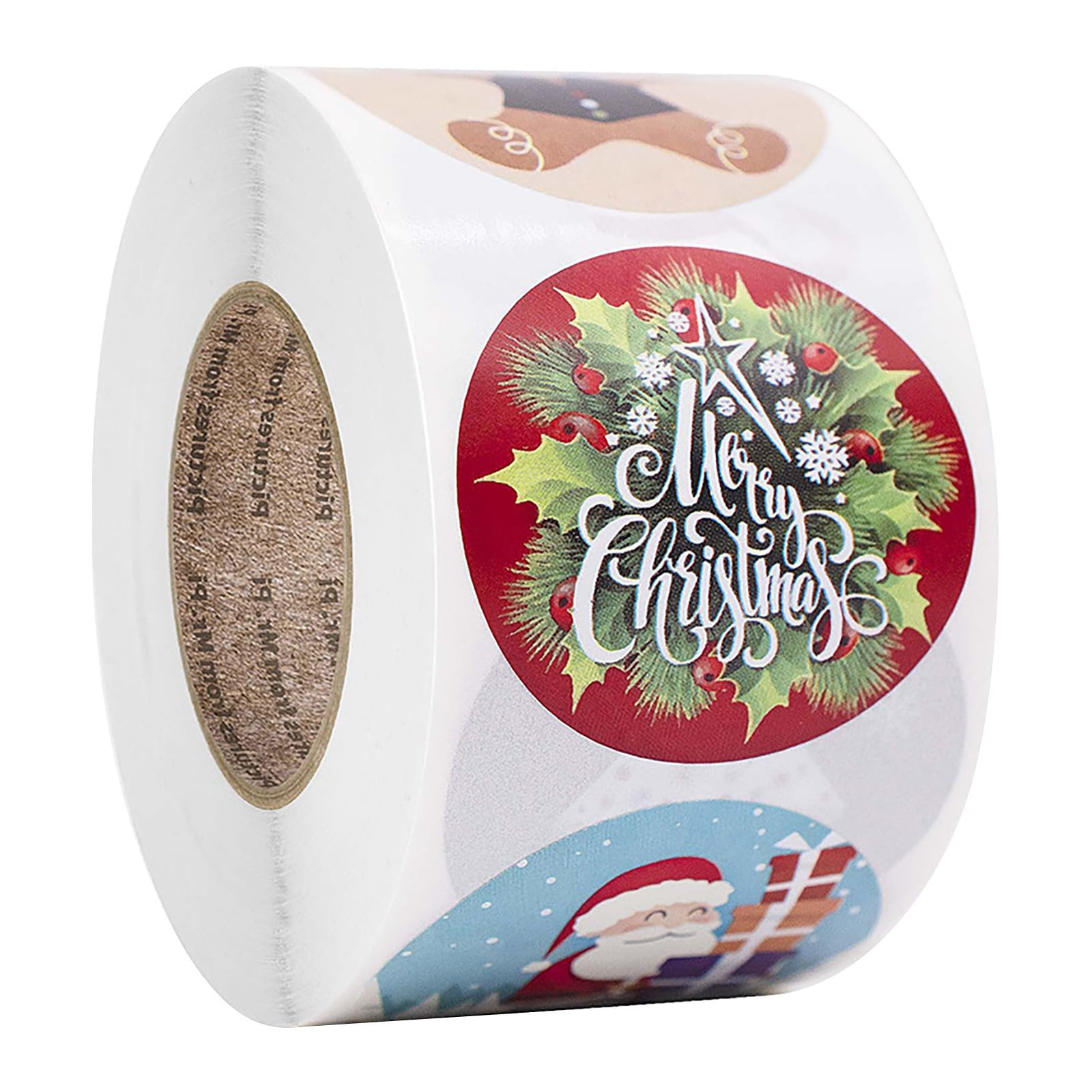 SDJMa Christmas Stickers for Kids, 500 Pcs Round Merry Christmas ...