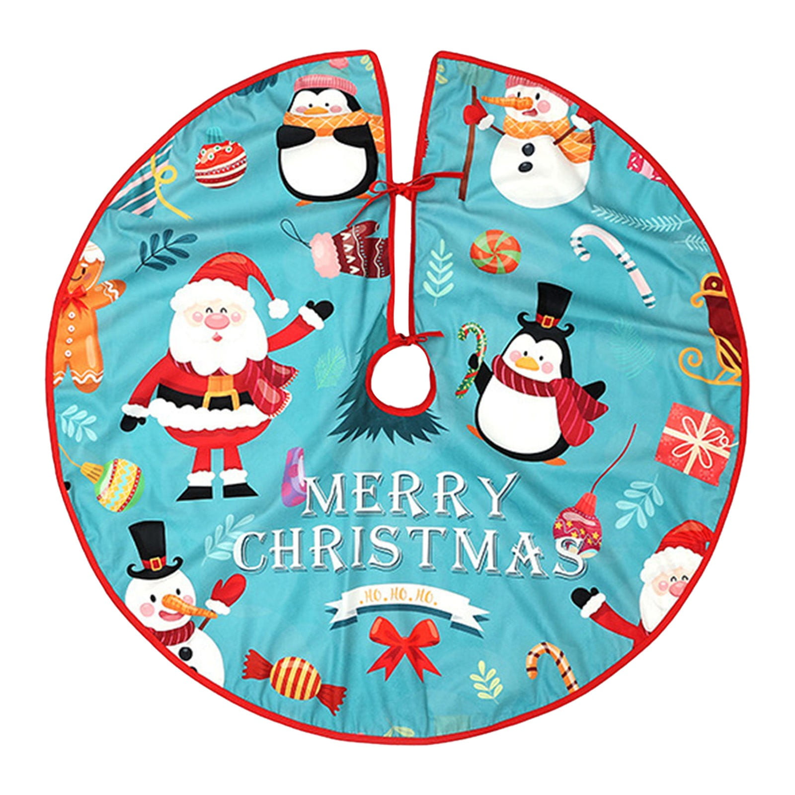 SDJMa Christmas Tree Skirt 36 Inches, Cute Cartoon Snowman Reindeer ...