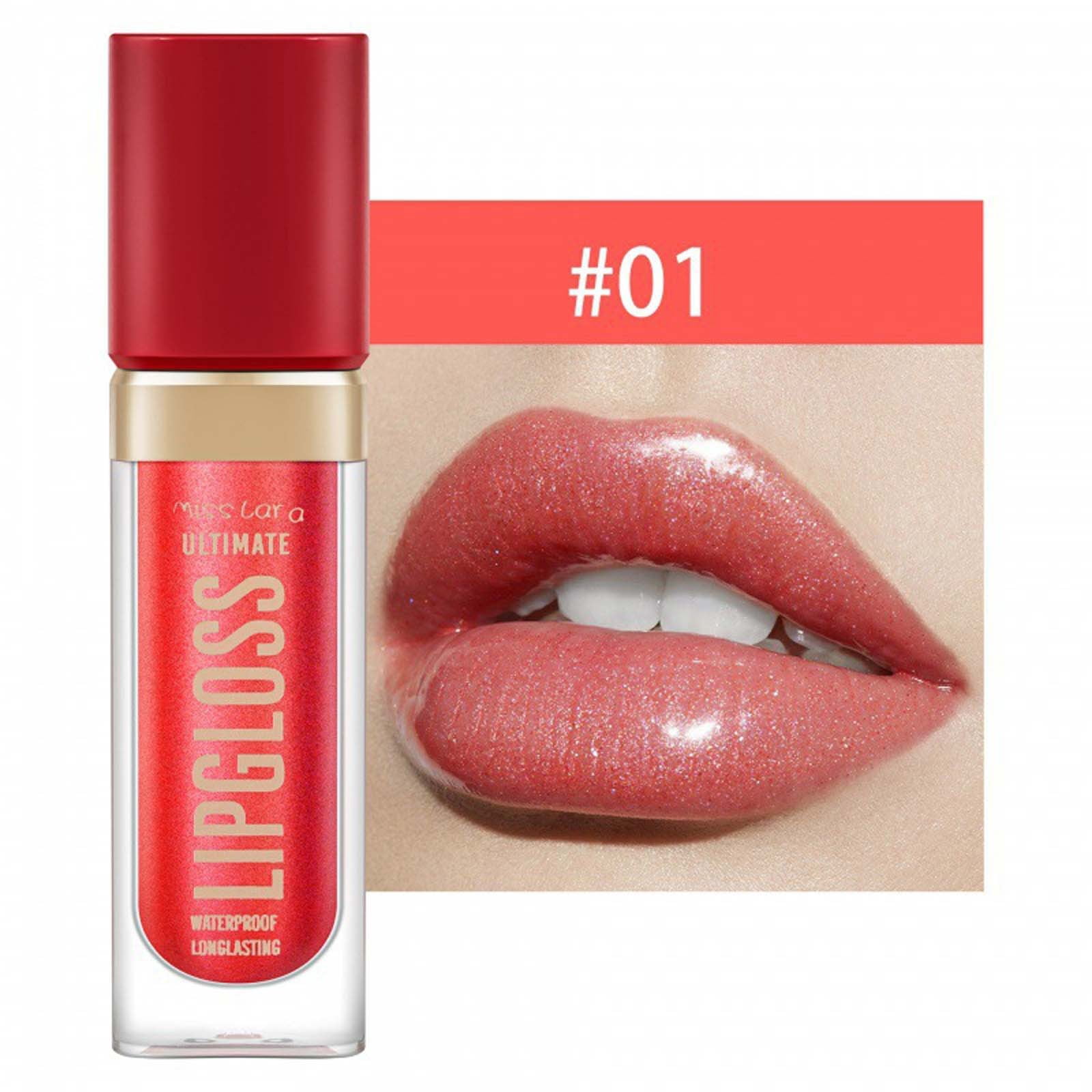 Sdjma Clear Glitter Lip Gloss Lip Plumper Hydrating Lip Glow Oil Plumping Lip Oil Gloss