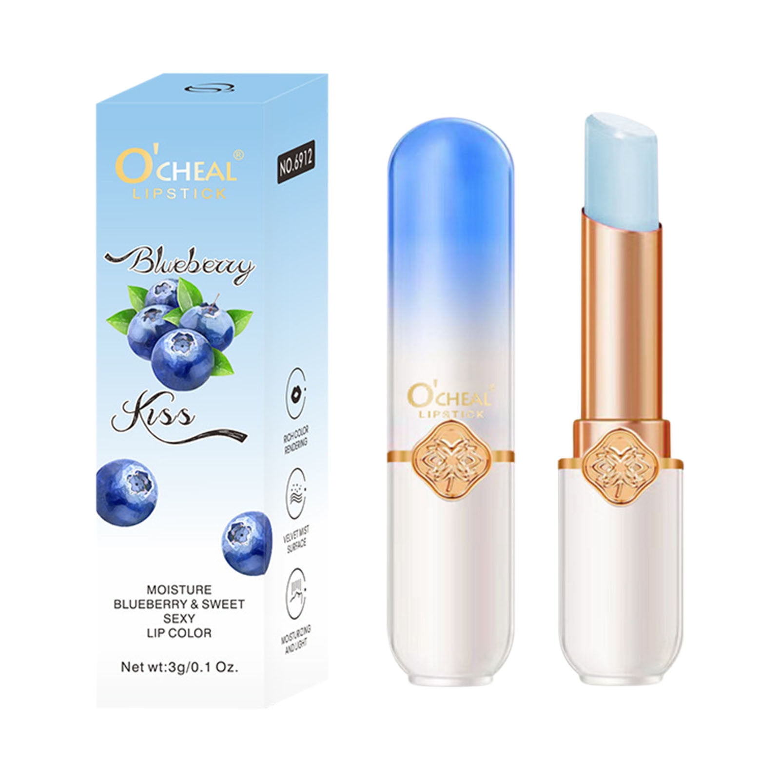 SDJMa Color Changing Magic Lipstick Fruit-flavored Tinted Lip Balm ...