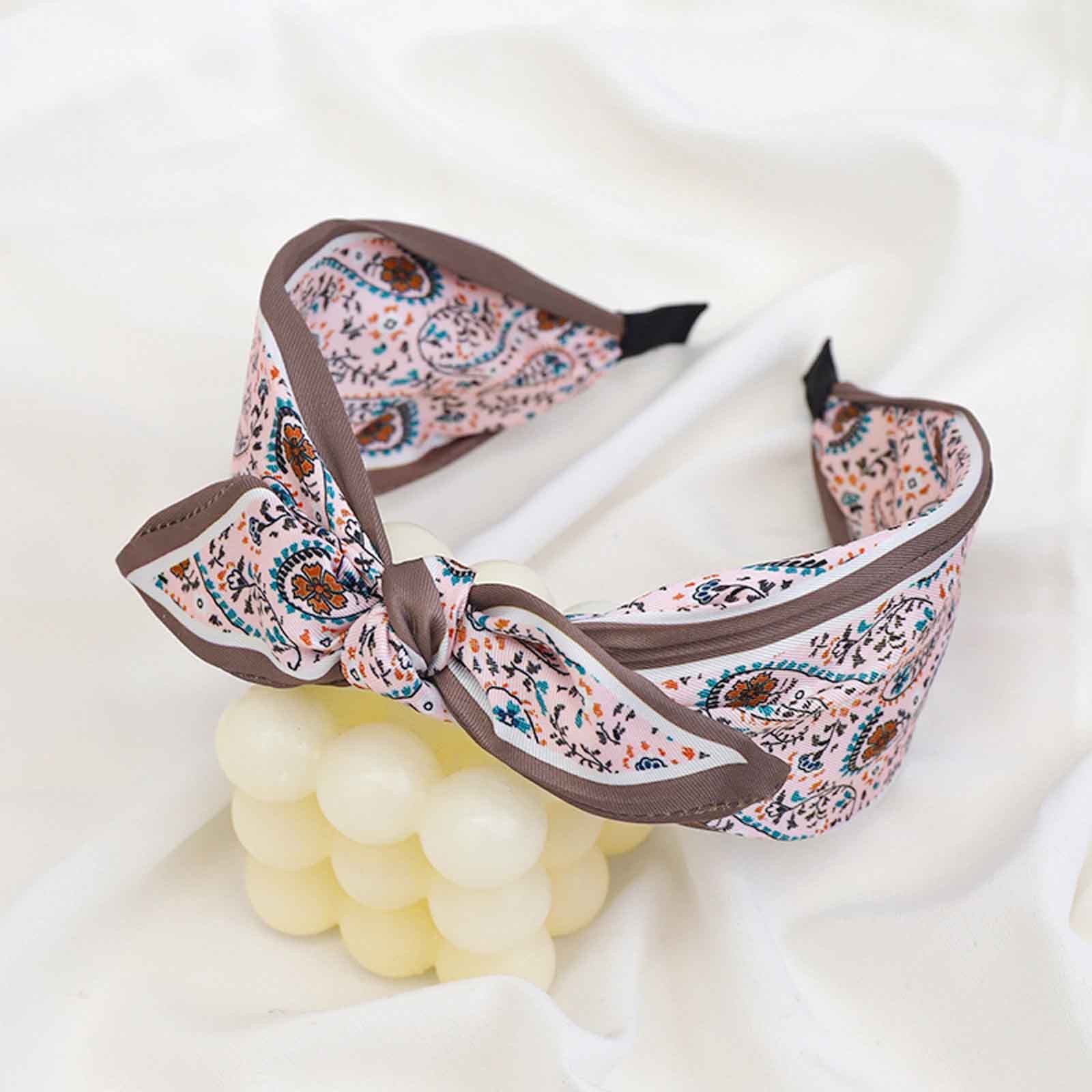 SDJMa Colorful Headbands - Fashion Floral Stripe Hair Bow Headbands ...