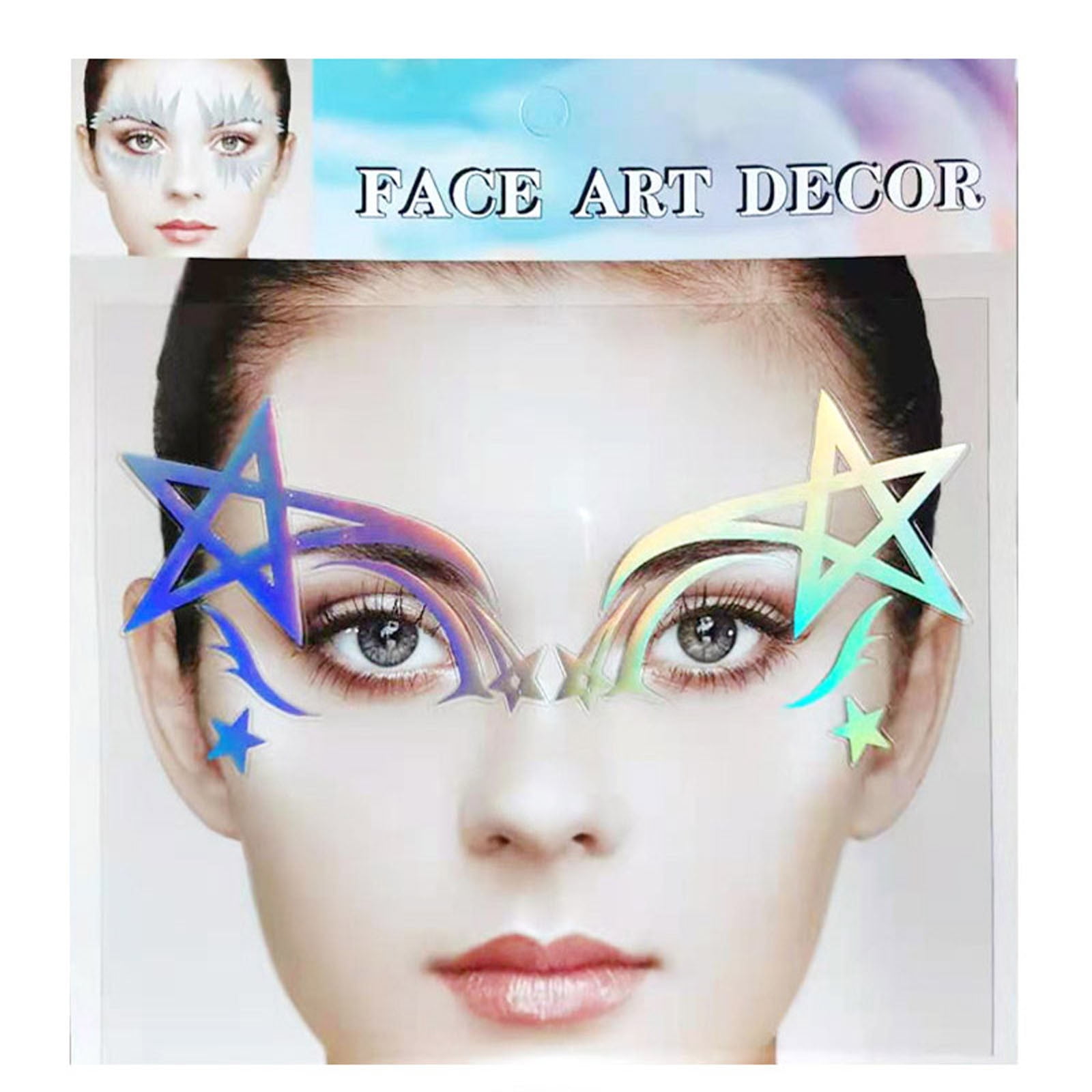 SDJMa Colorful Self-Adhesive Beauty Face Sticker Butterfly Party Party ...