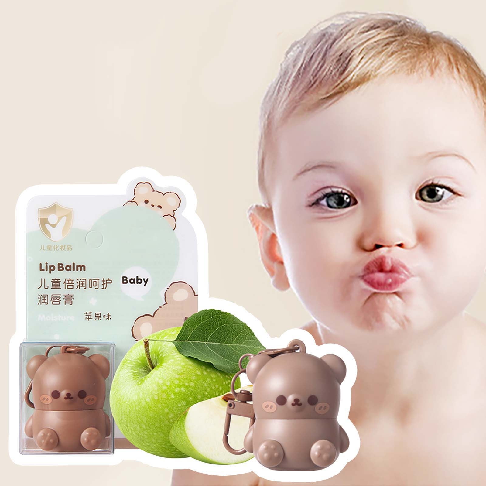 SDJMa Cute Little Bear Lip Balm For Children, Anti-dry Anti-crack ...