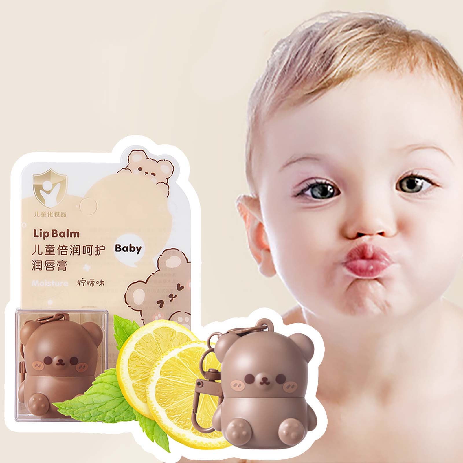 SDJMa Cute Little Bear Lip Balm For Children, Anti-dry Anti-crack ...