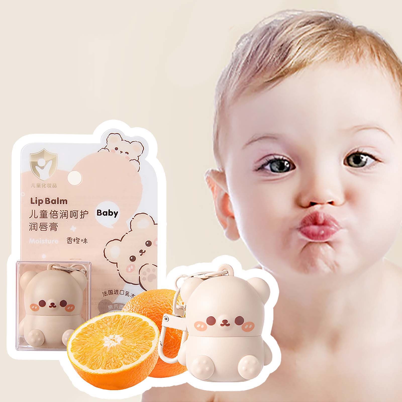 SDJMa Cute Little Bear Lip Balm For Children, Anti-dry Anti-crack ...