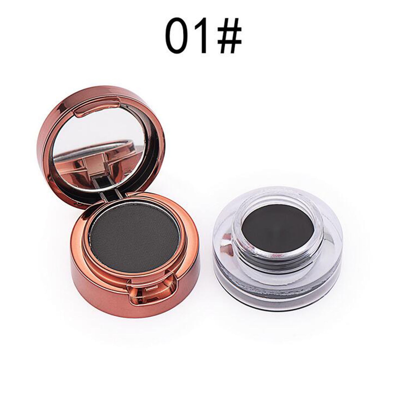 SDJMa Double-layer Eyebrow Cream Eyebrow Powder Combination, 6 Colors ...