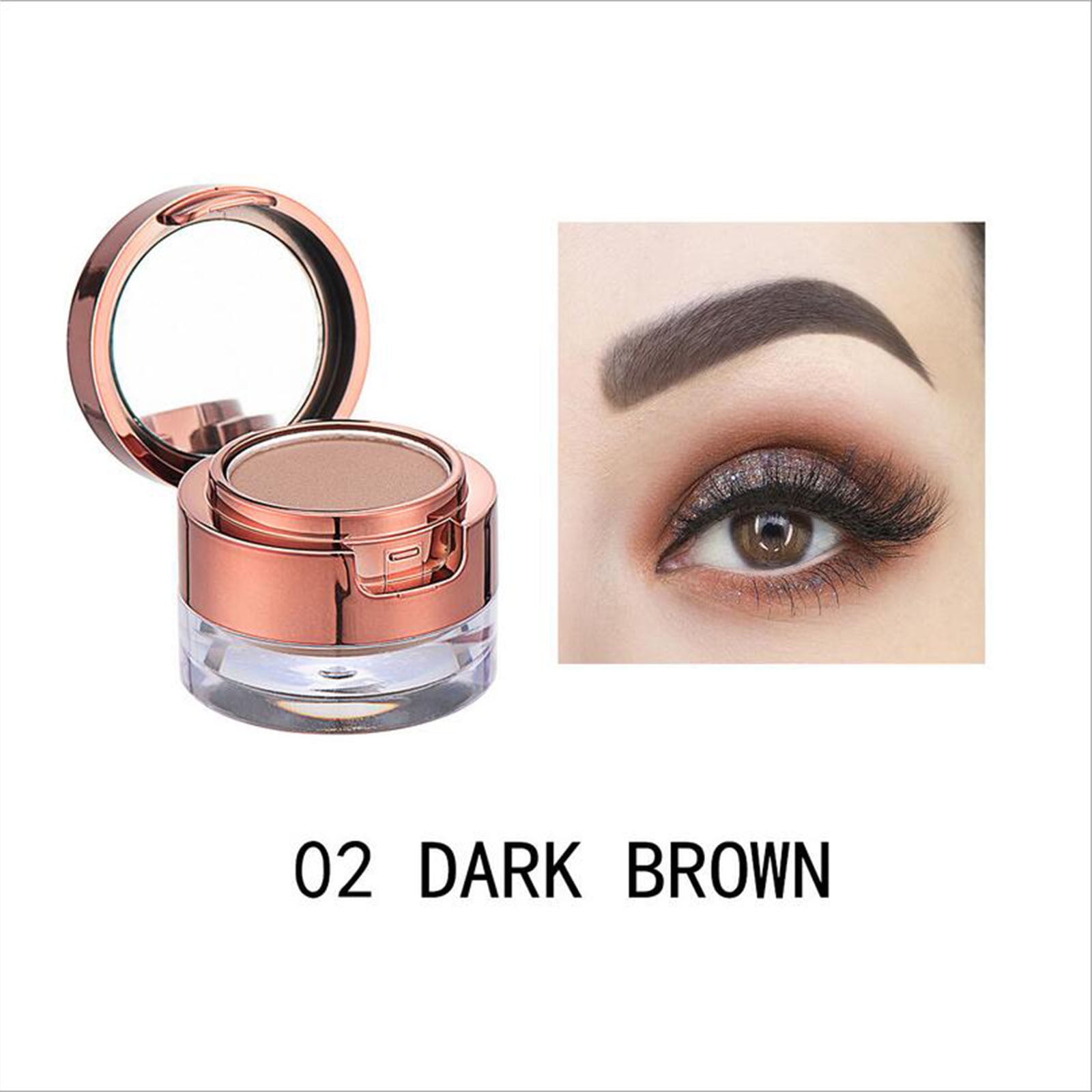 SDJMa Double-layer Eyebrow Cream Eyebrow Powder Combination, 6 Colors ...