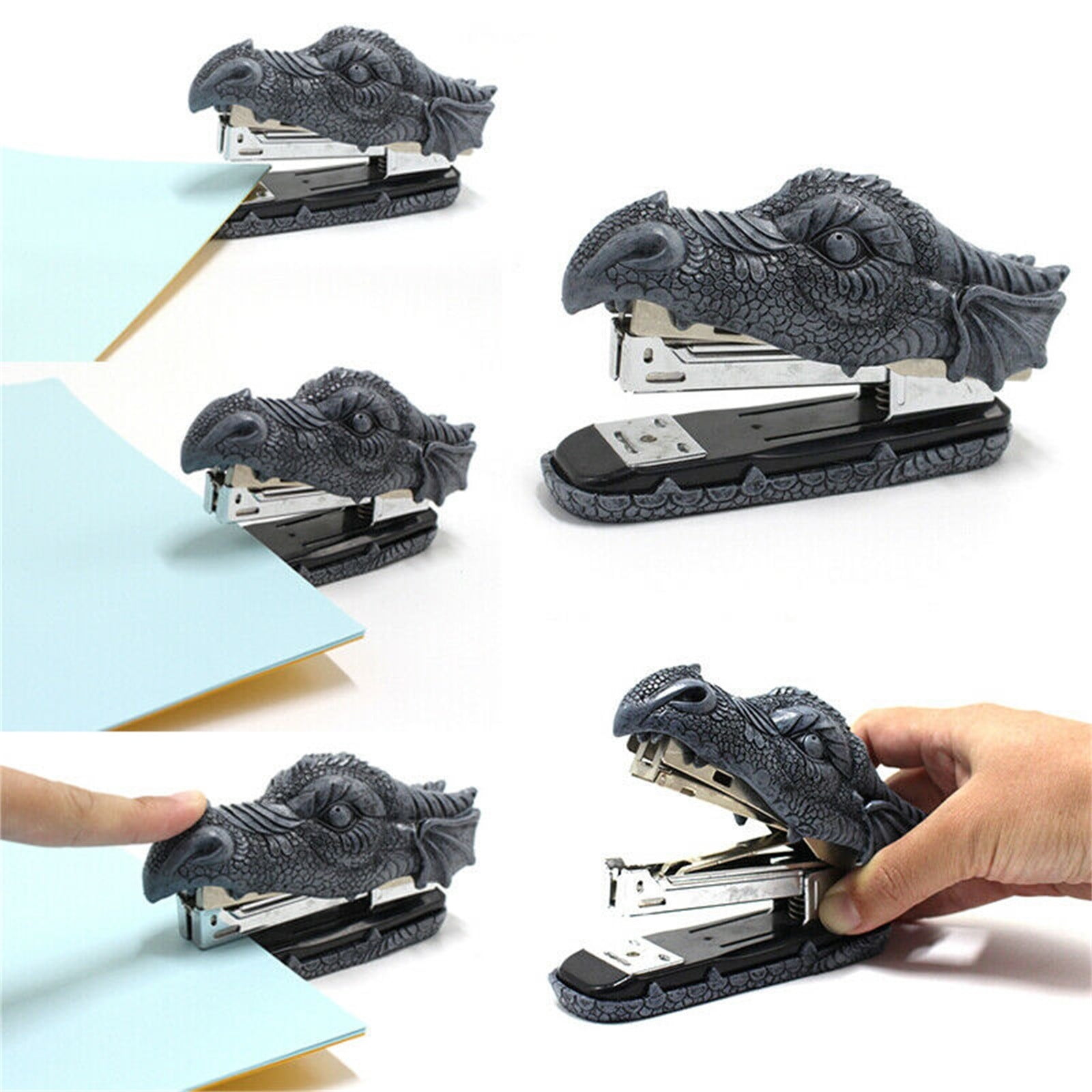 SDJMa Dragon Head Stapler Novelty Giftware Heavy Duty Office Desktop ...