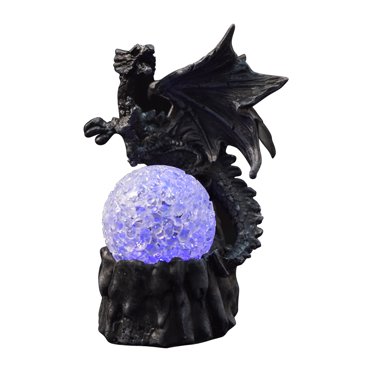 Lovely Courtyard Dragon Sculpture with Light Resin Window Shape Statue ...