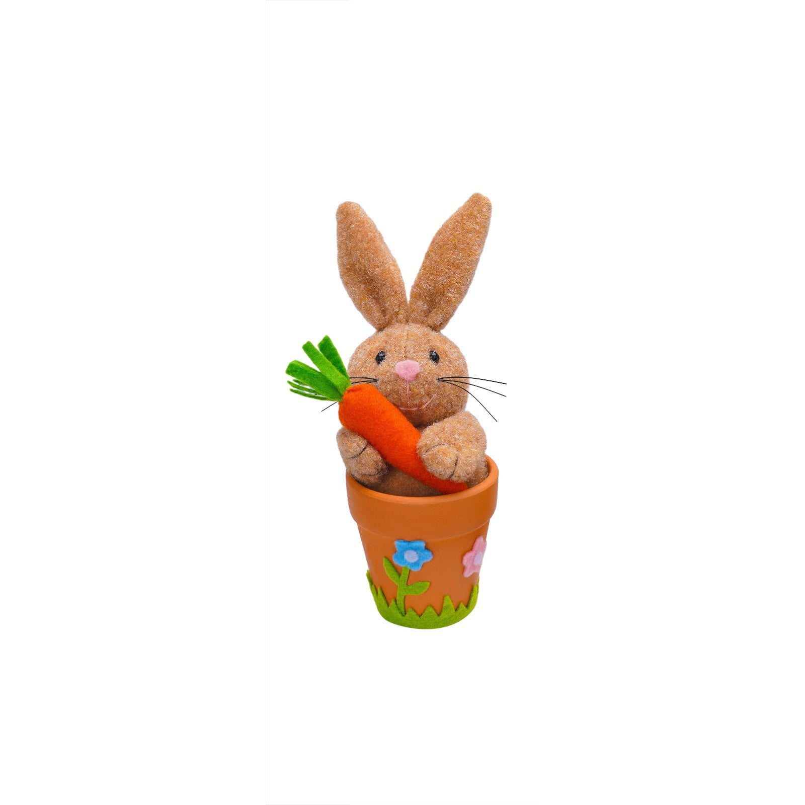 SDJMa Easter Bunny Decorations, Funny Plush Bunny Flower Pot Figurines ...