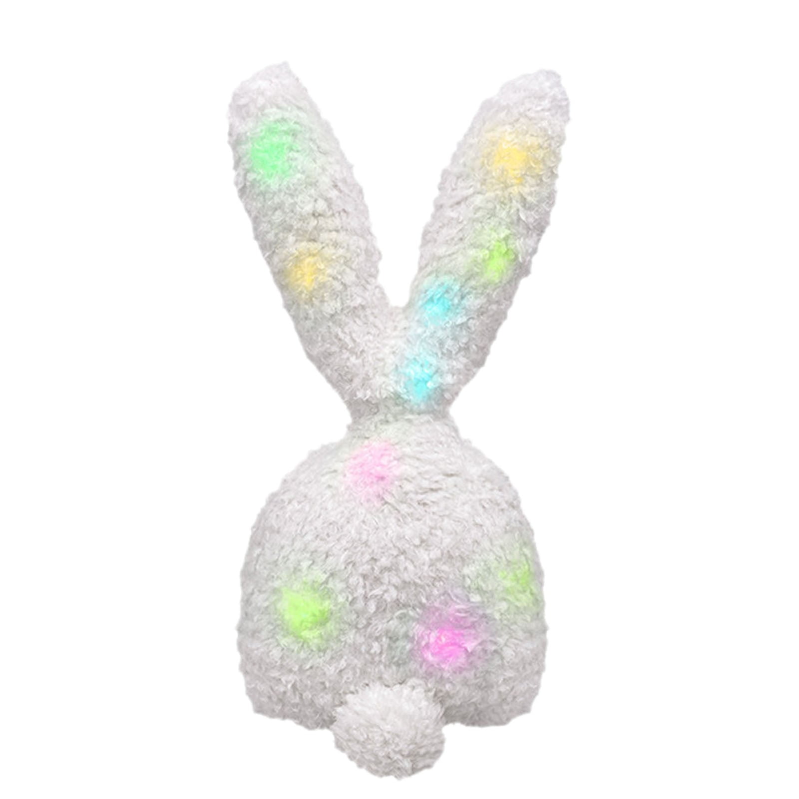 SDJMa Easter Glowing Bunny Plush Stuffed Animal Small Couple Easter ...