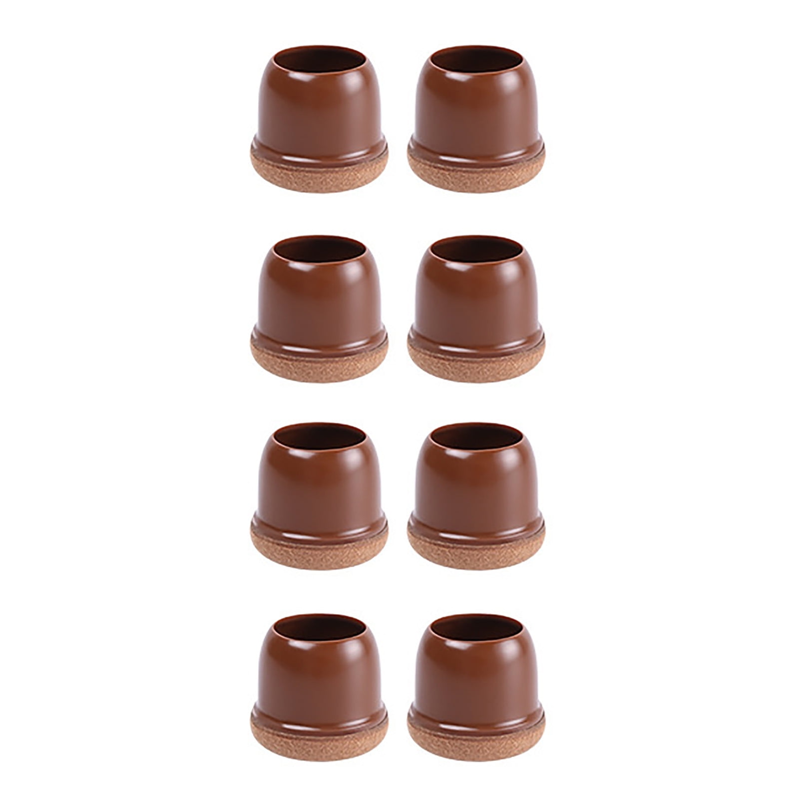 SDJMa Extra Small Silicone Chair Leg Floor Protectors, Dark Brown Chair ...