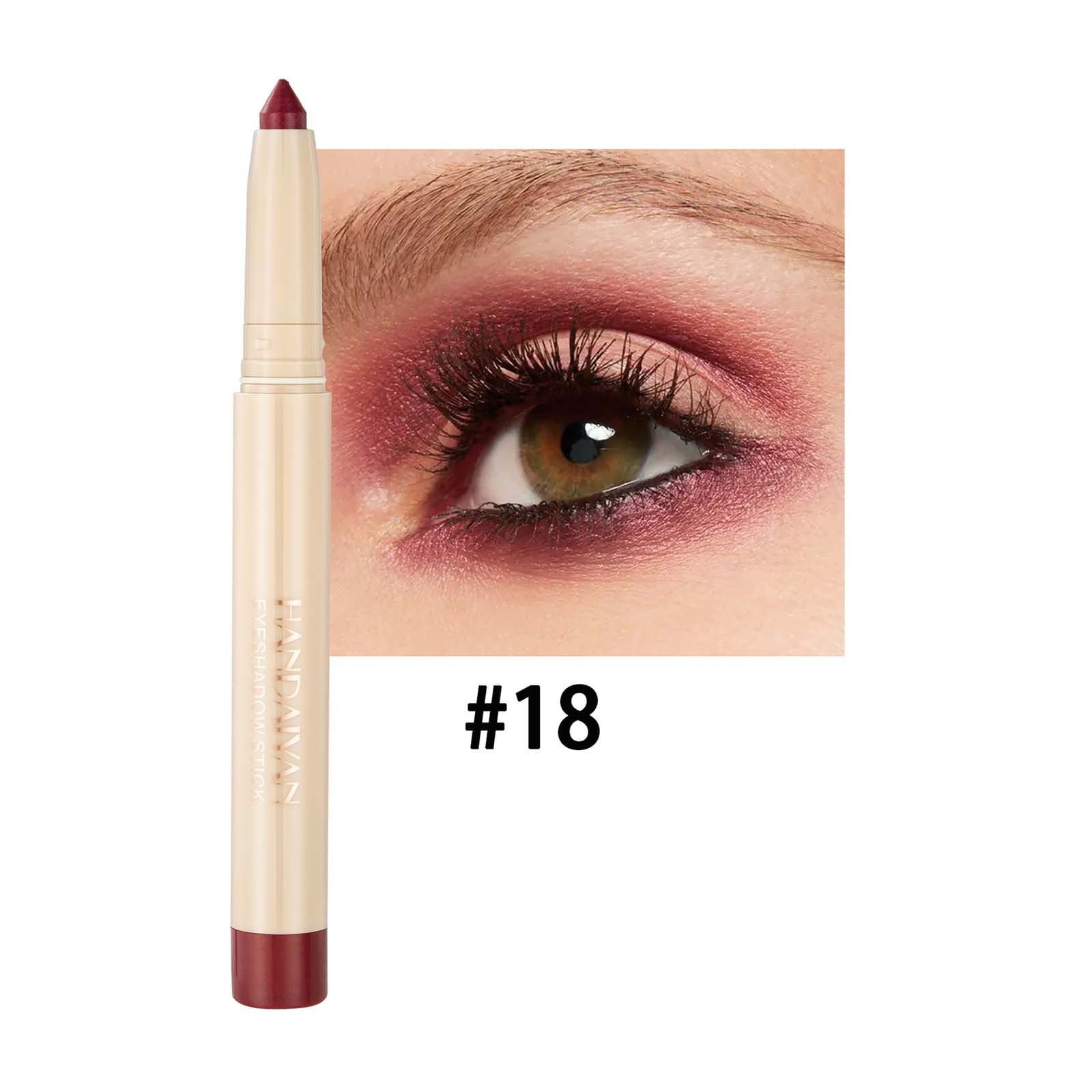 SDJMa Eyeshadow Pencil Crayon Waterproof Eyeshadow Stick Shimmer Cream ...