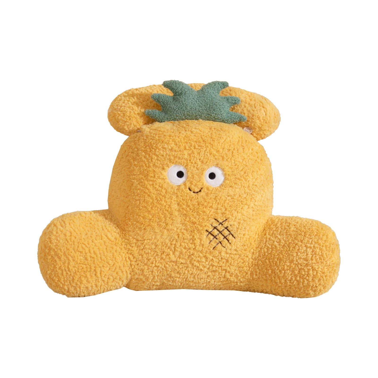 SDJMa Fluffy Back Support Pillow Cover for Bed (No Filler), Cute Faux ...