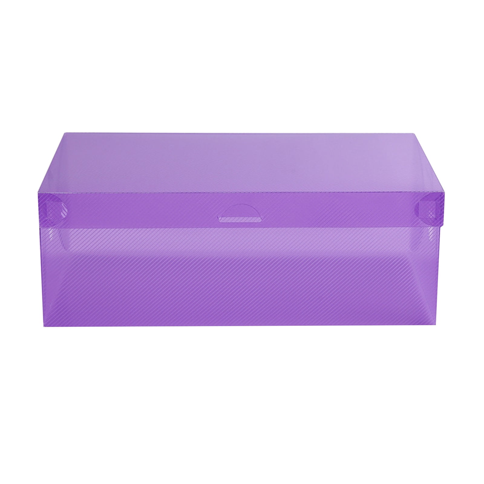 Sdjma Foldable Shoe Boxes Space Saving Clear Stackable Plastic Shoes Storage Box With Lid