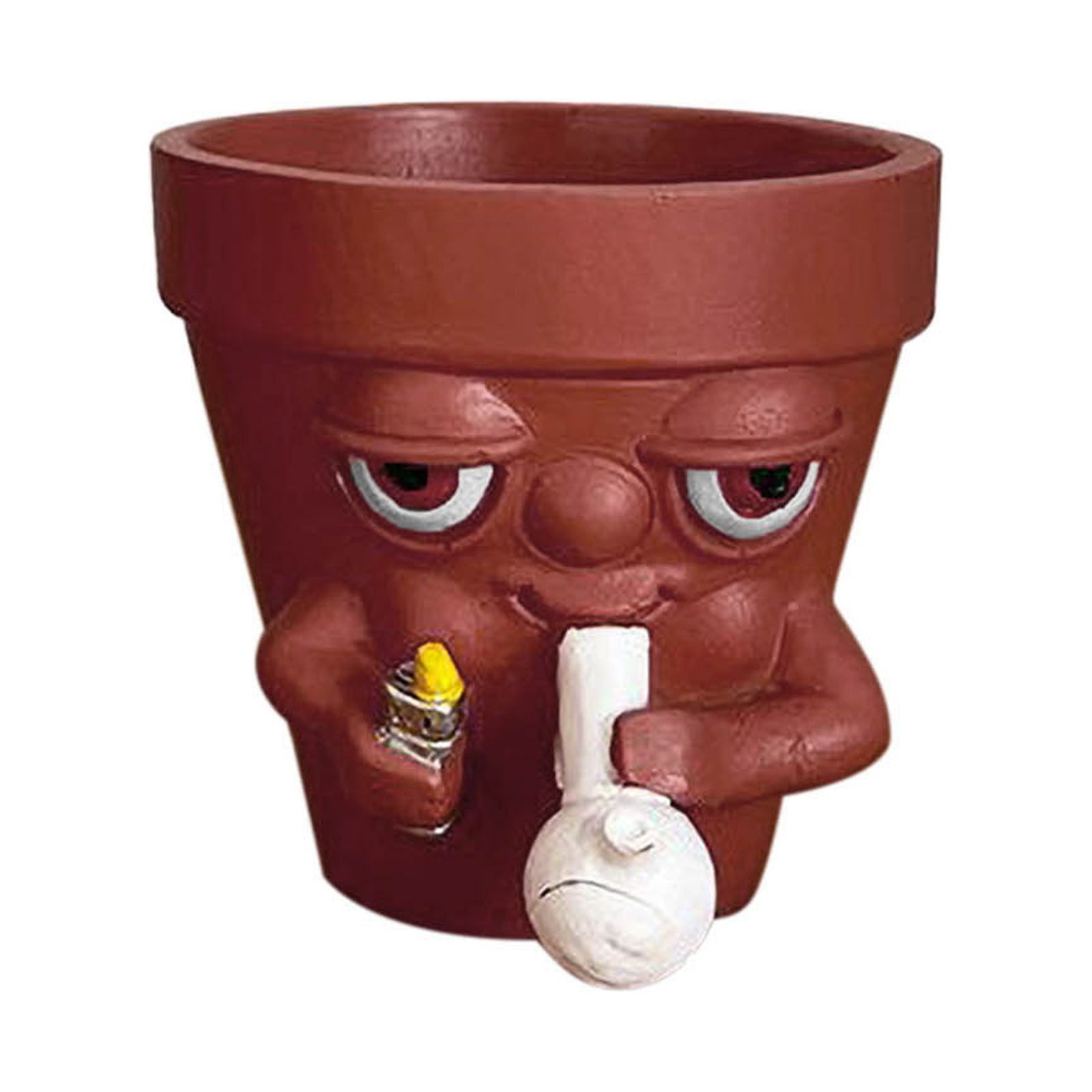 SDJMa Funny Smoking Pot Growers, Artificial Resin Mini Plant Pots ...