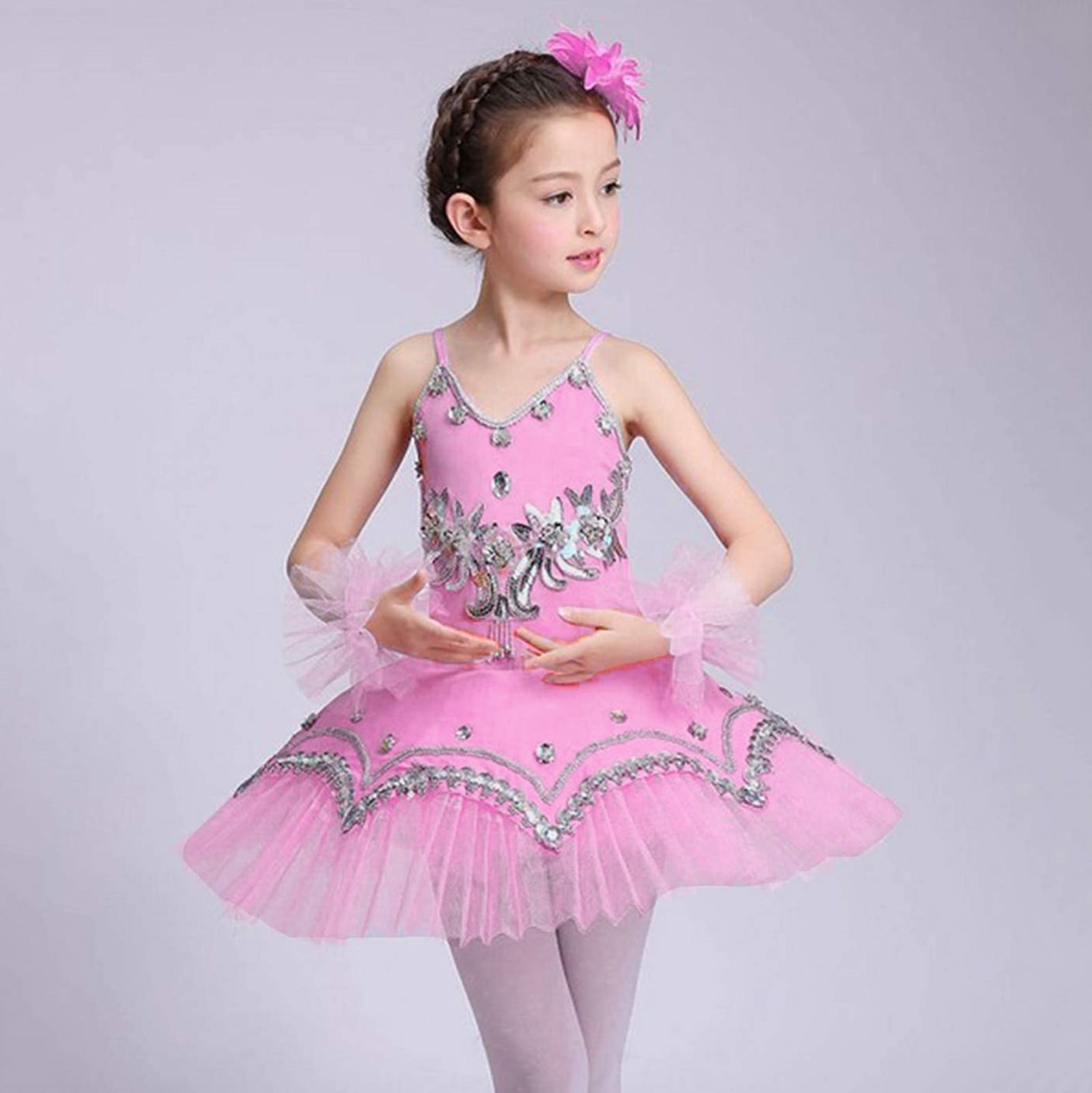 Herrnalise Girl Skirt Tights Ballet Suit Sparkling Ballet Skirt ...