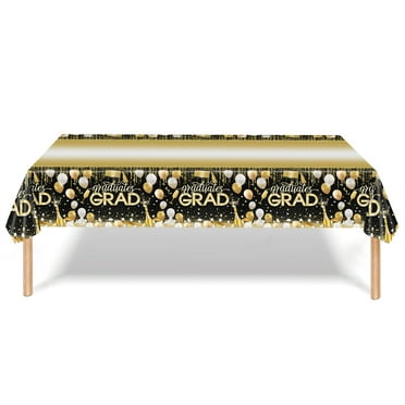 Graduation Tablecloth Decorations Graduation Party Supplies Disposable ...
