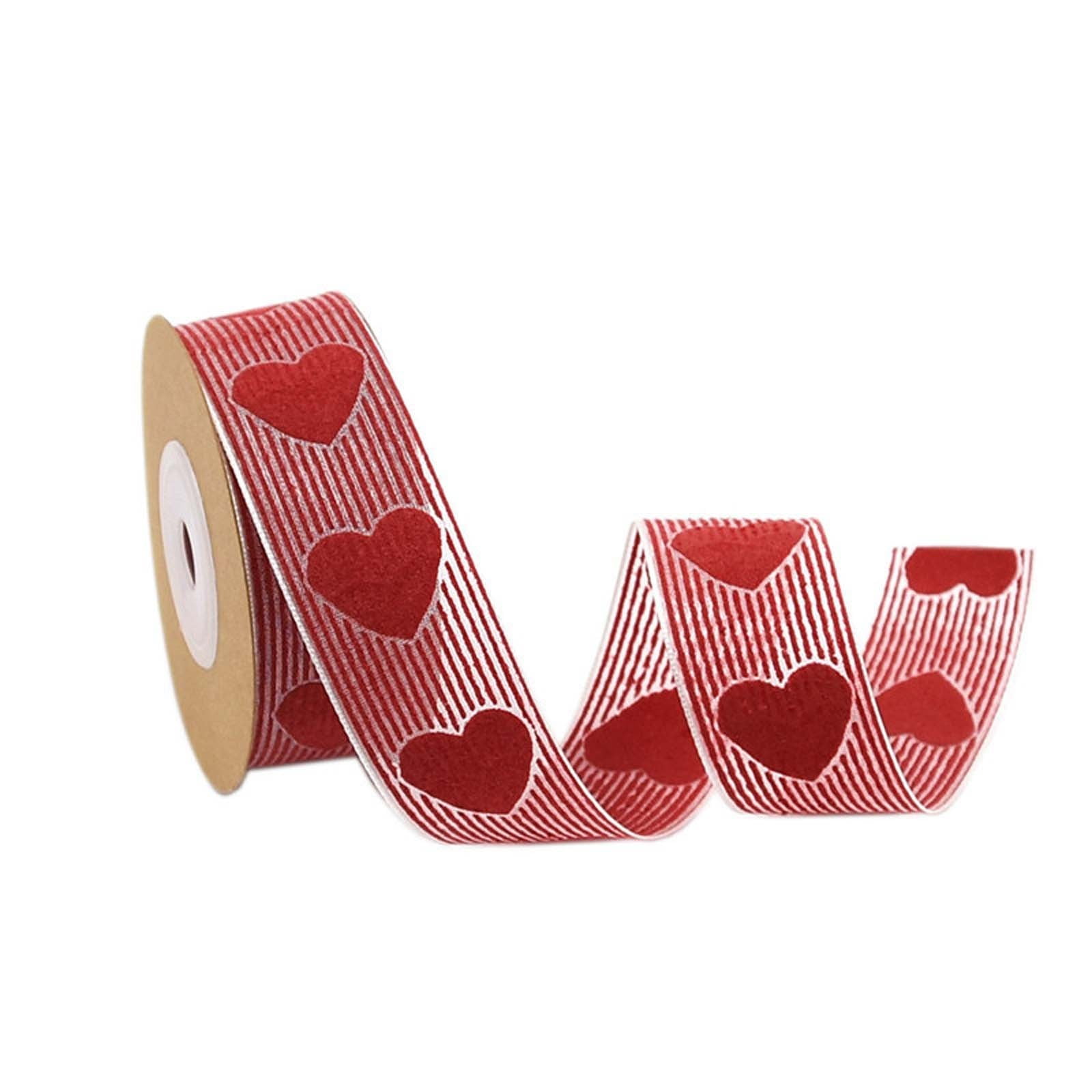 Customer reviews for SDJMa Grosgrain Valentine Ribbon Wired Roll - 39.37inch | Red Ribbon for ...