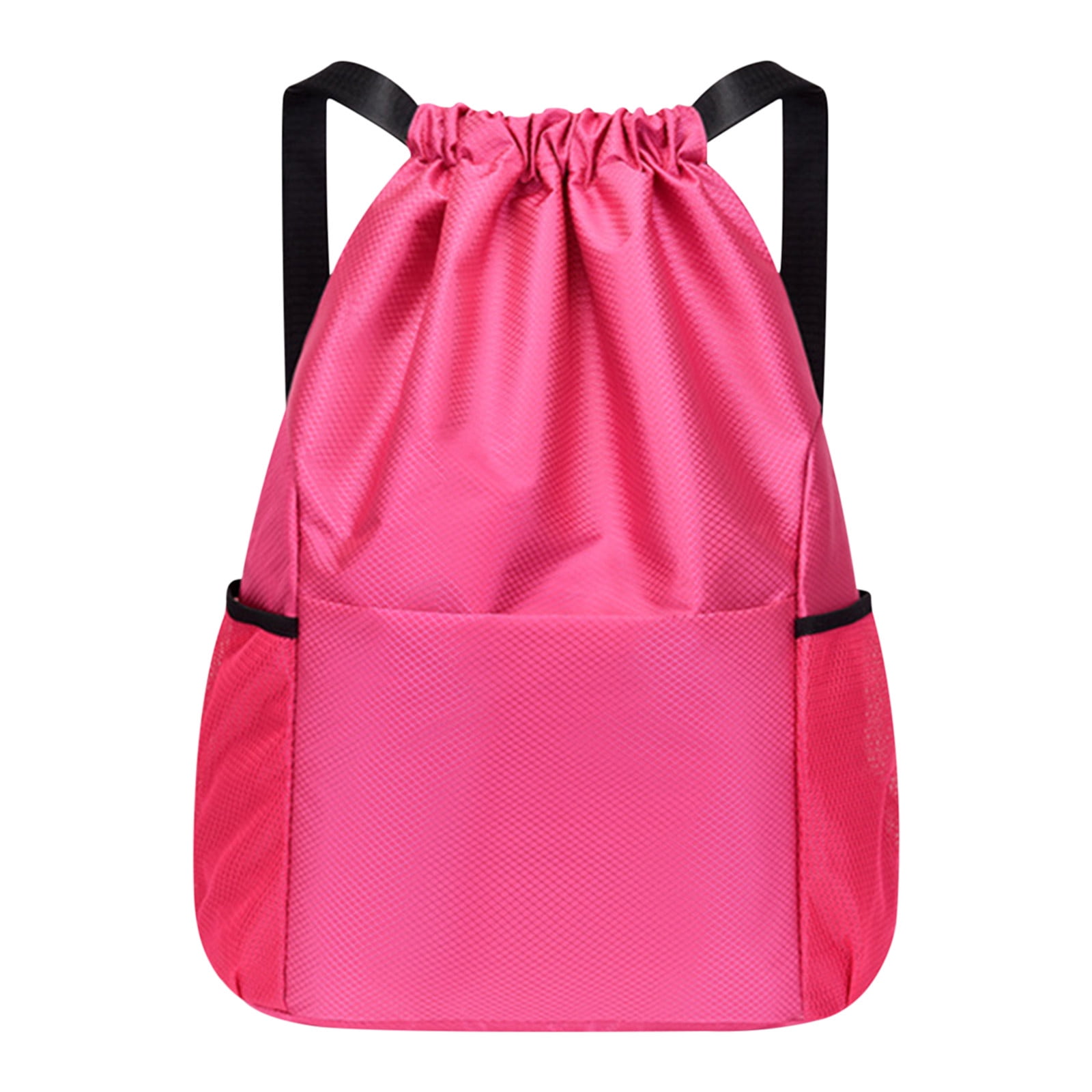 SDJMa Gym Drawstring Bag, Waterproof Drawstring Backpack with Zipper ...