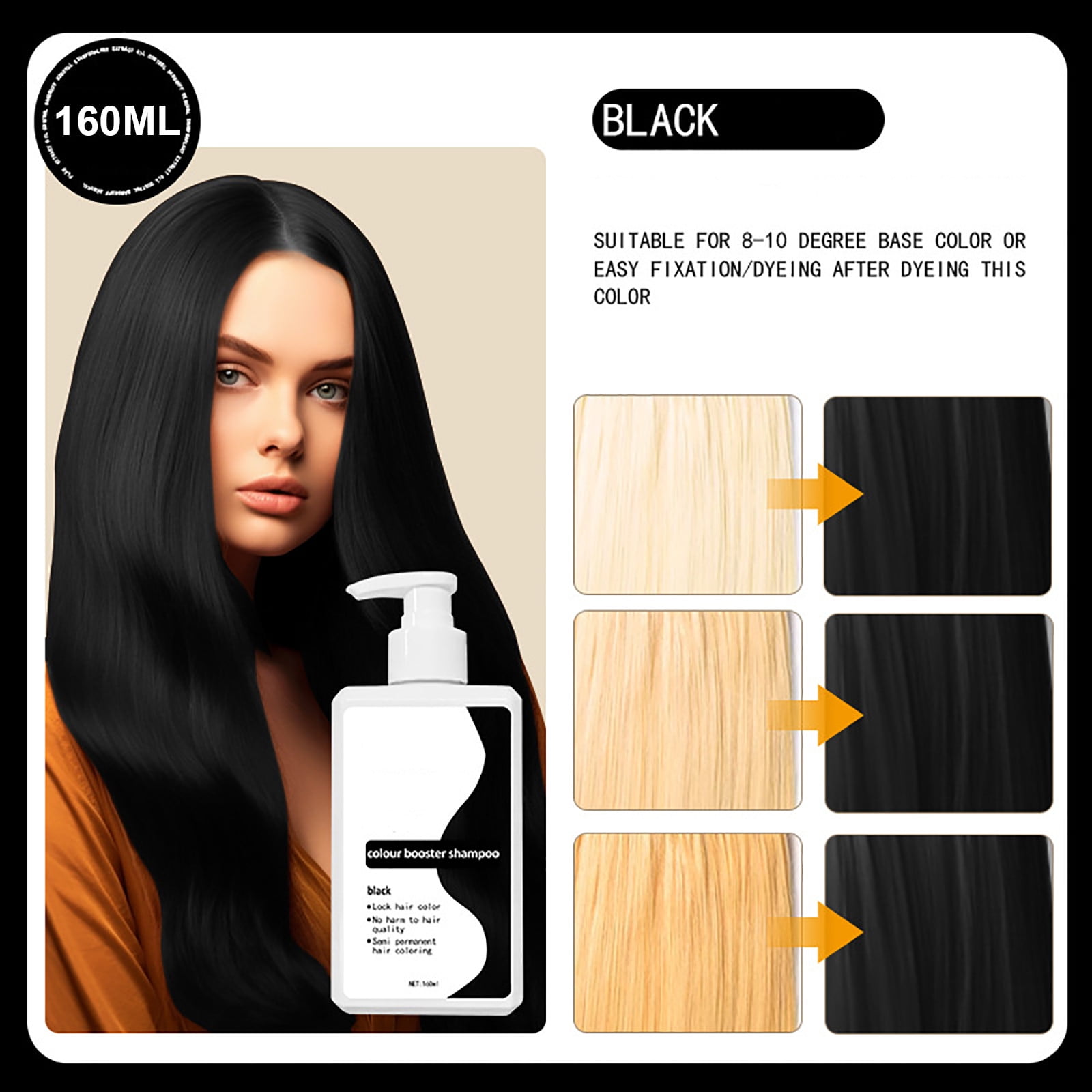 SDJMa Hair Dye, 160 Ml Hair Dye, Color Fixing Hair Dye, Long-Lasting ...