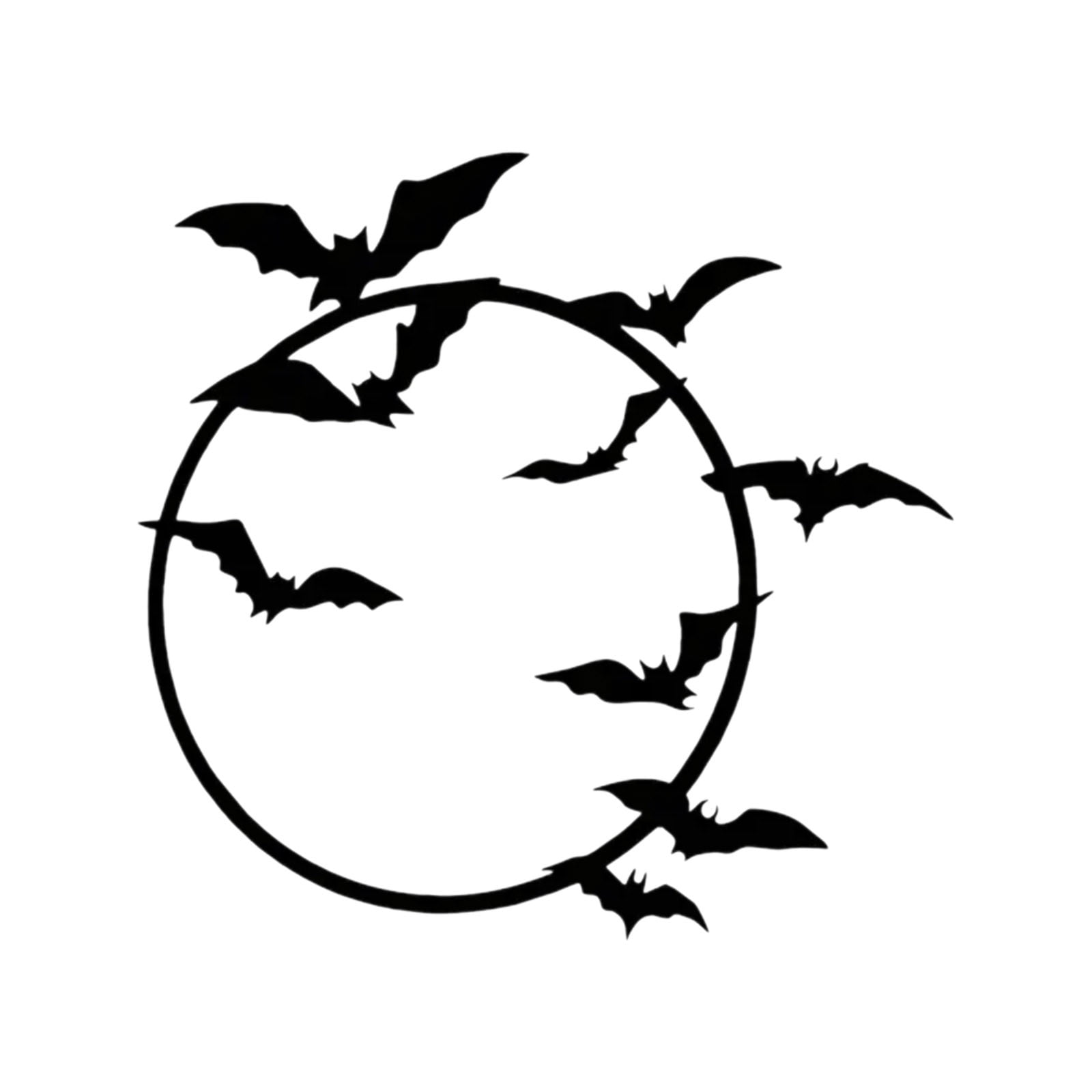 SDJMa Halloween Bat Metal Wall Art, Spooky Flying Bat Wall Decor ...