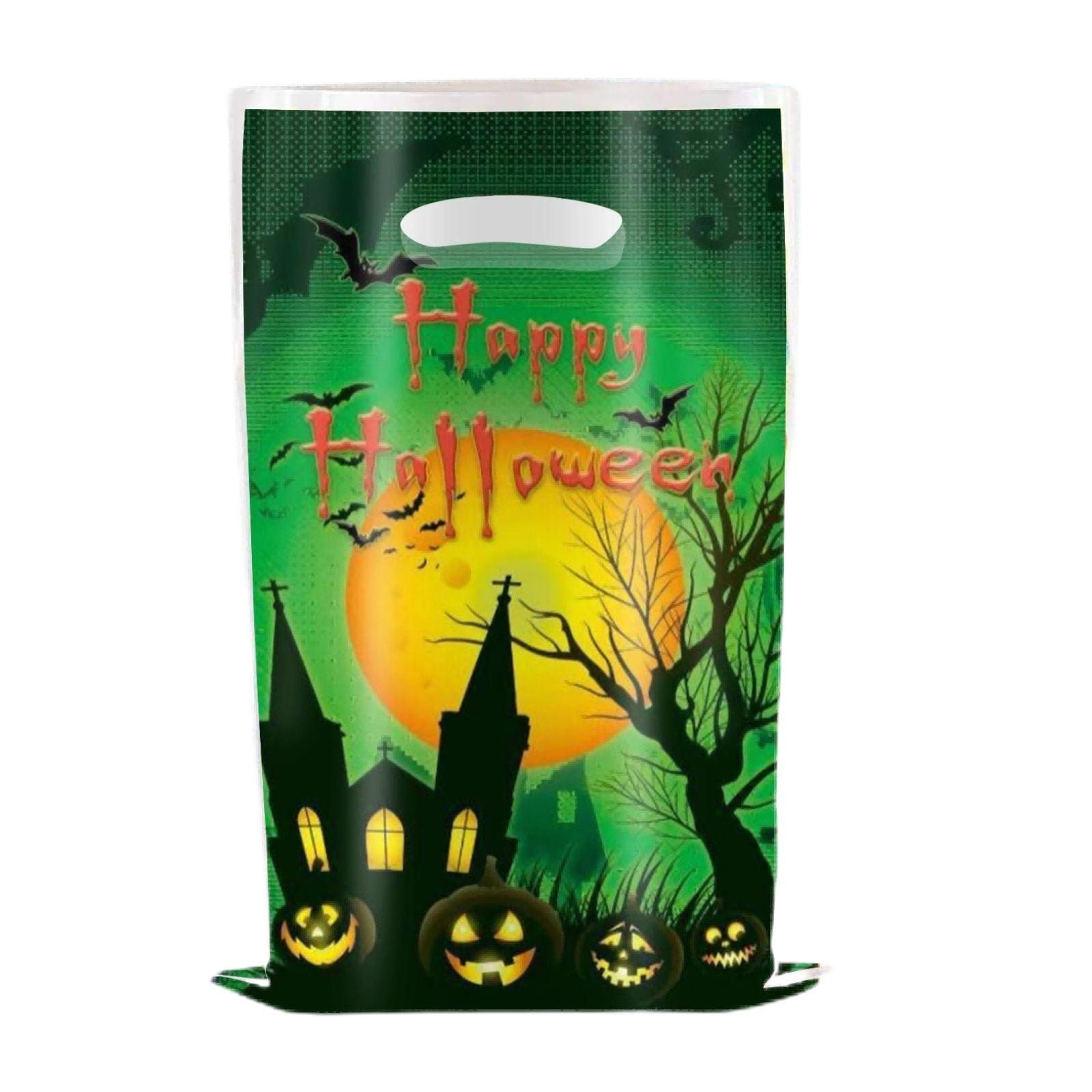 SDJMa Halloween Candy Bags for Trick or Treating, Plastic Goodie Bags ...