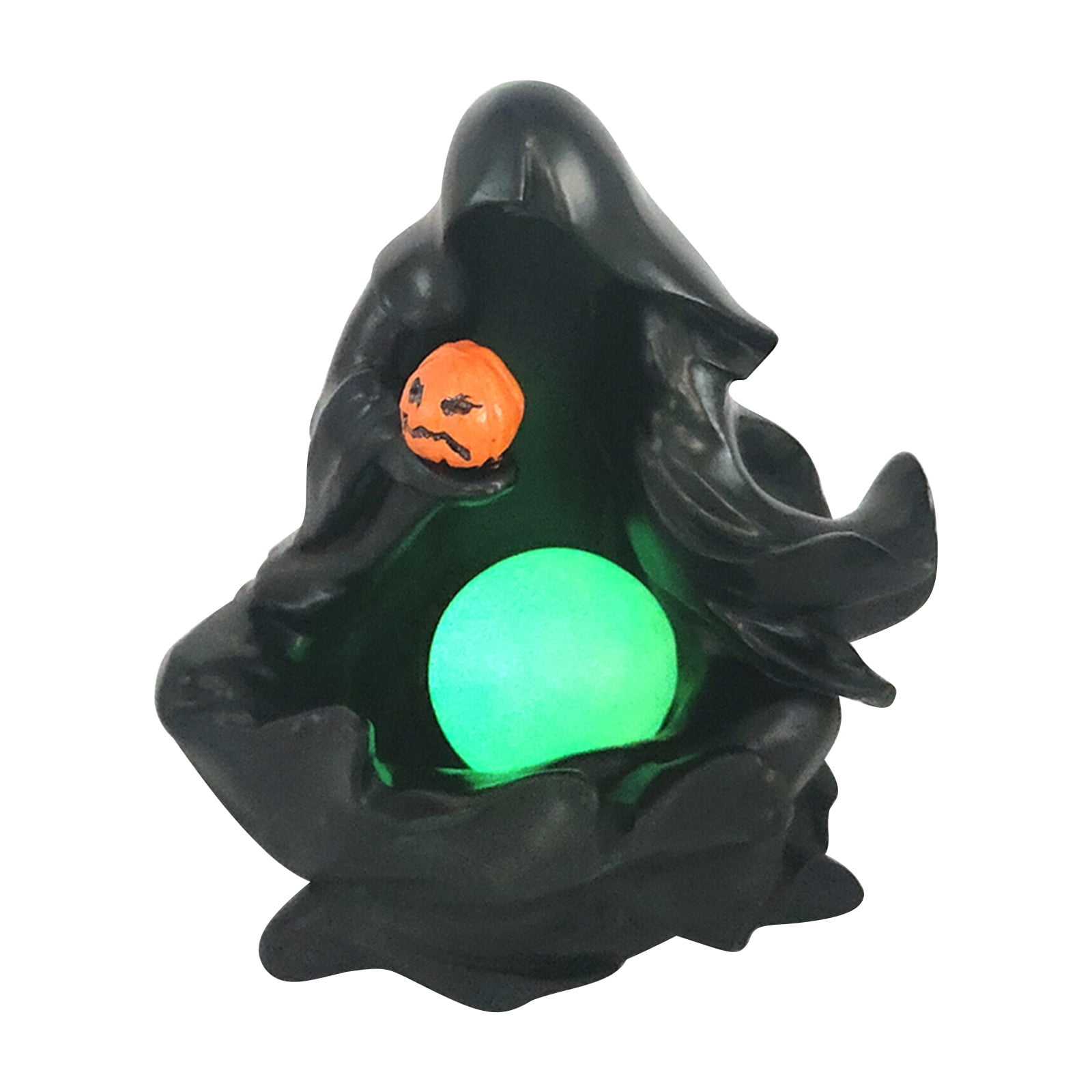 SDJMa Halloween Decoration Cloak Witch with Pumpkin Garden Lamp Horror ...